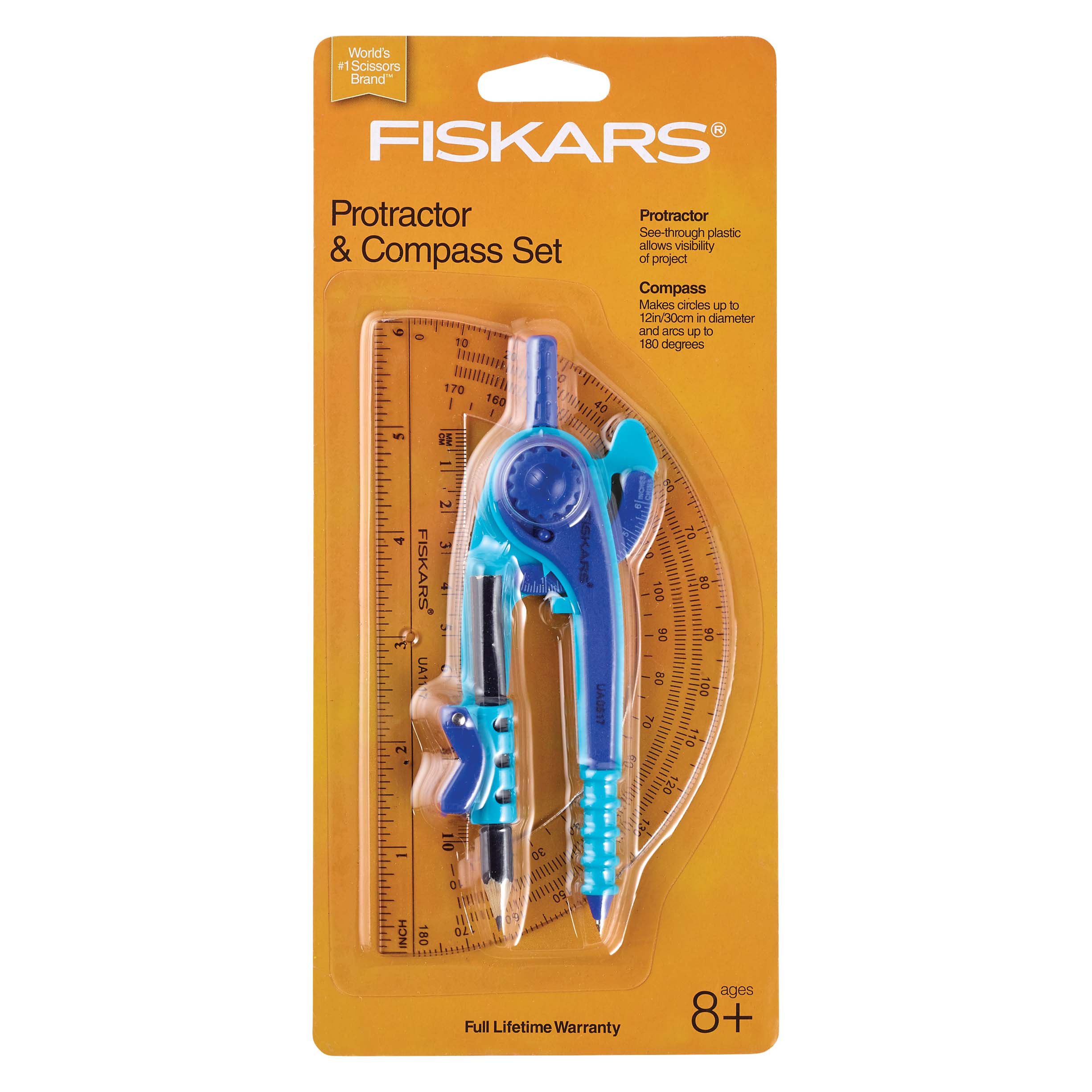 Fiskars Protractor And Compass Set Shop Tools And Equipment At H E B