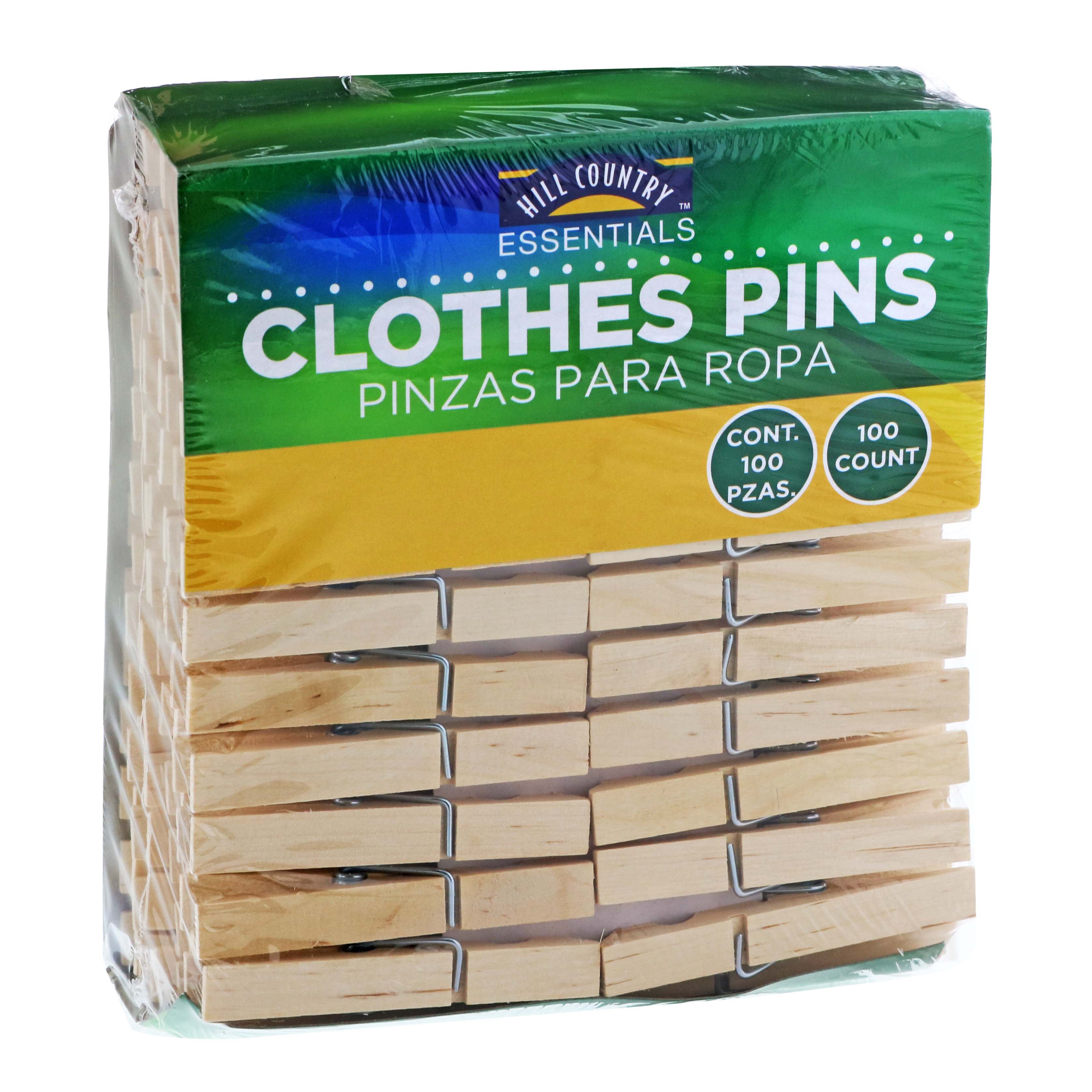 Hill Country Essentials Clothes Pins - Shop Ironing at H-E-B