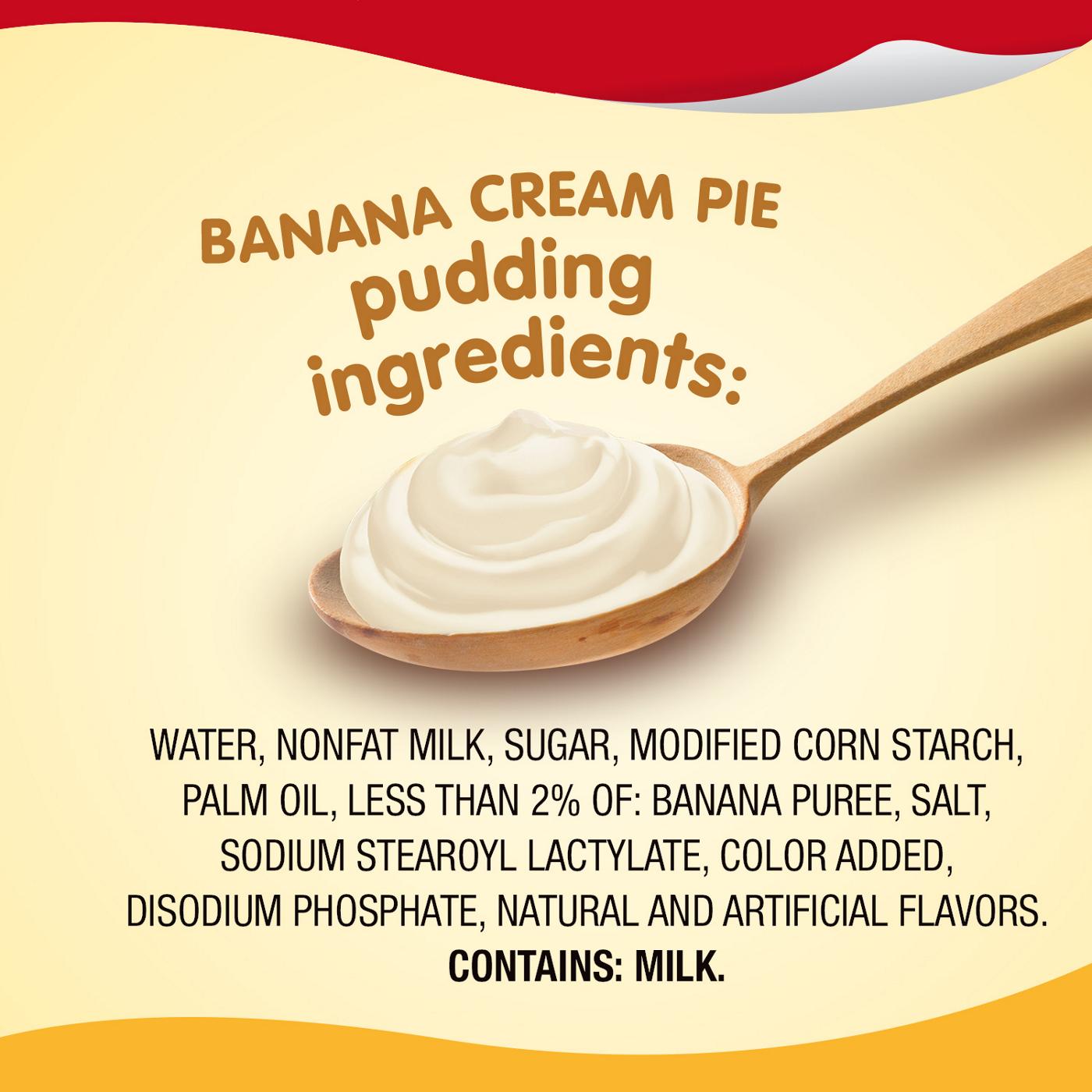 Snack Pack Super Size Banana Cream Pie Pudding Cups - Shop Pudding ...