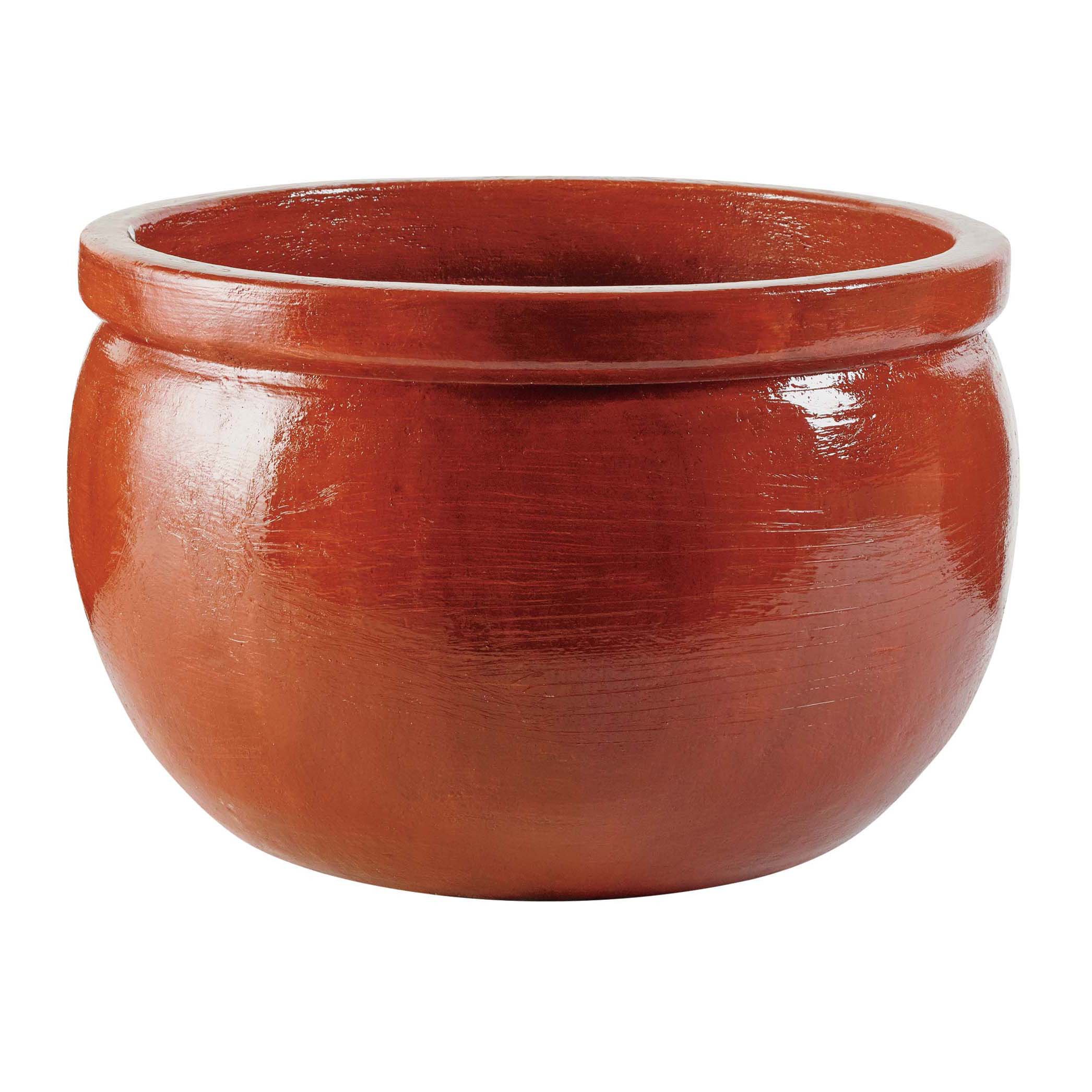 Blue Orange Pottery Large Sphere Planter Burgundy - Shop Pots ...