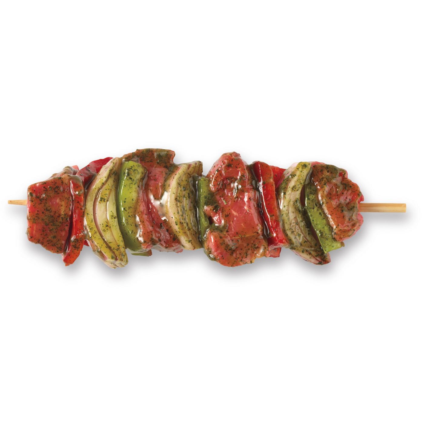 H-E-B Meat Market Marinated Beef Sirloin Kabob - Wild Garlic - Shop ...