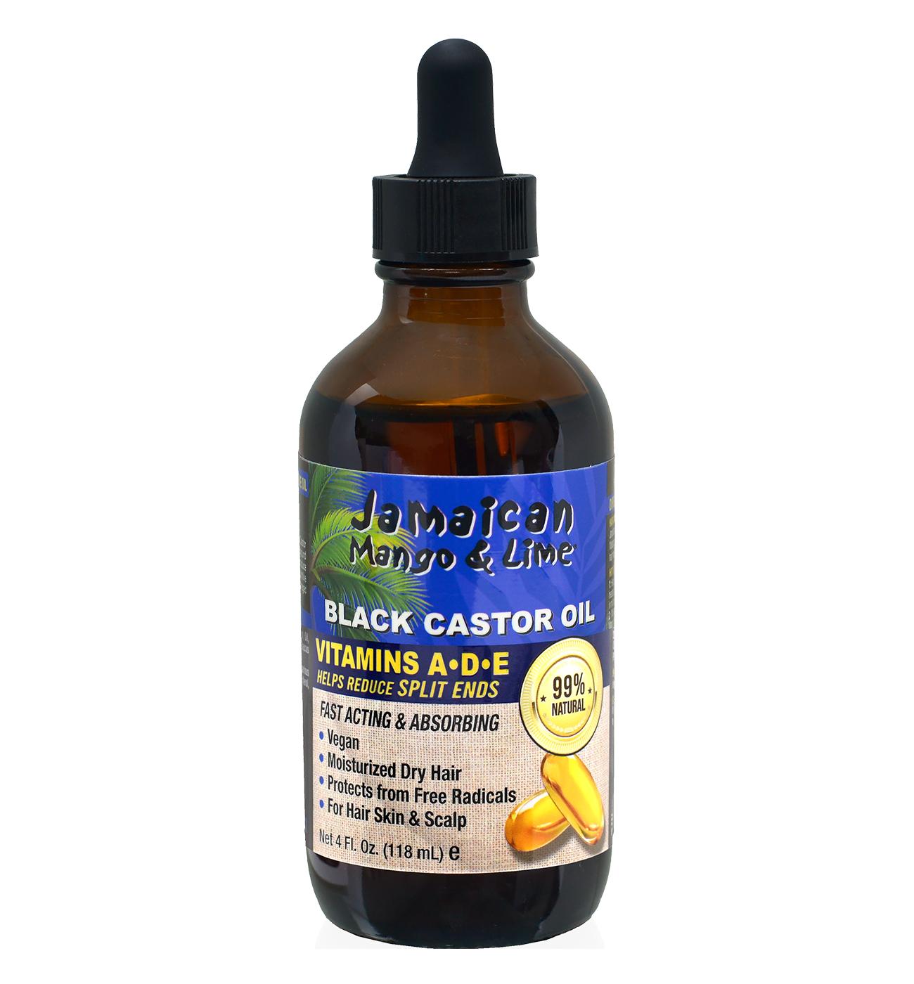 Jamaican Mango & Lime Black Castor Oil with Vitamins A D & E - Shop ...