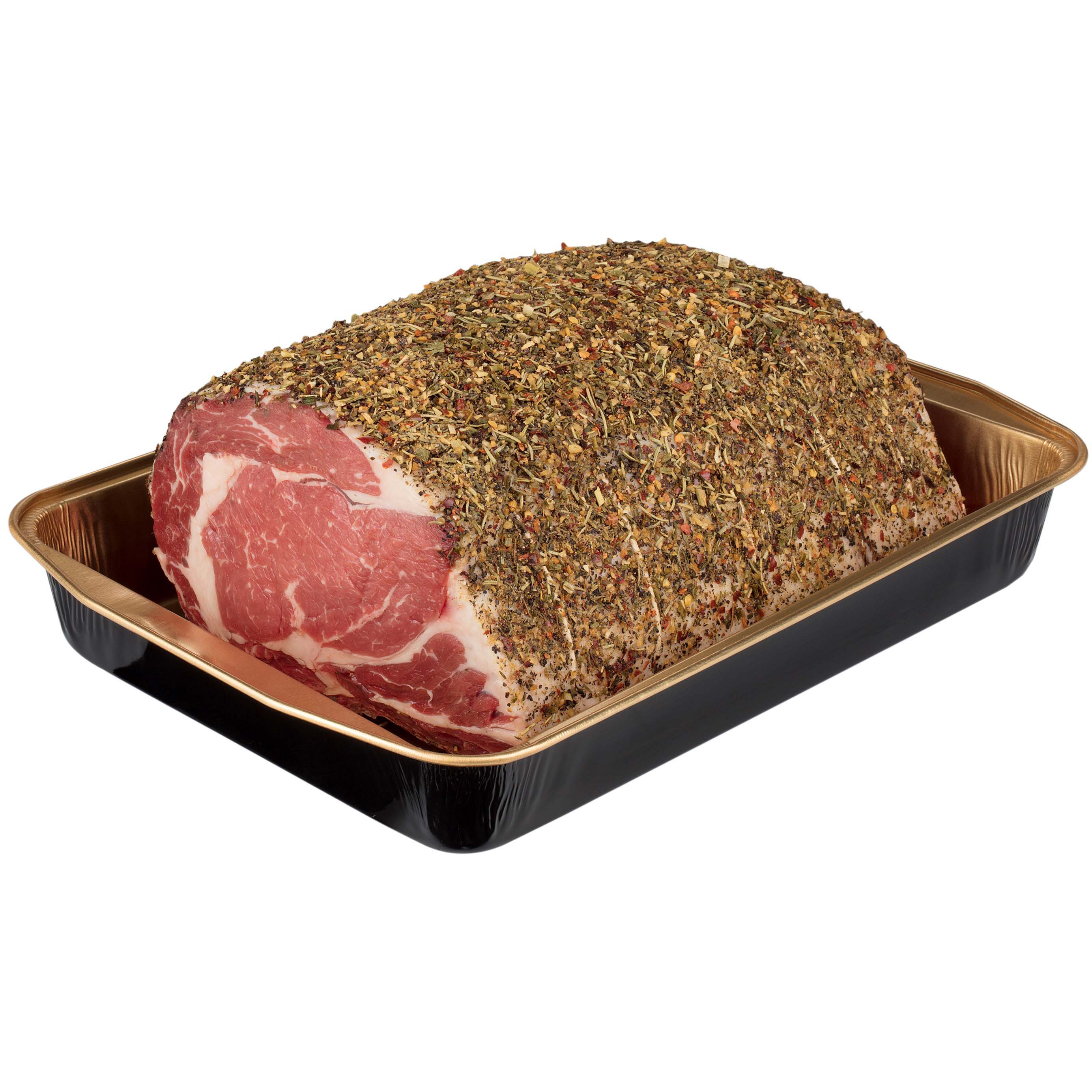 Meal Simple by H-E-B Natural Seasoned Beef Ribeye Roast - 4-Rib Small ...