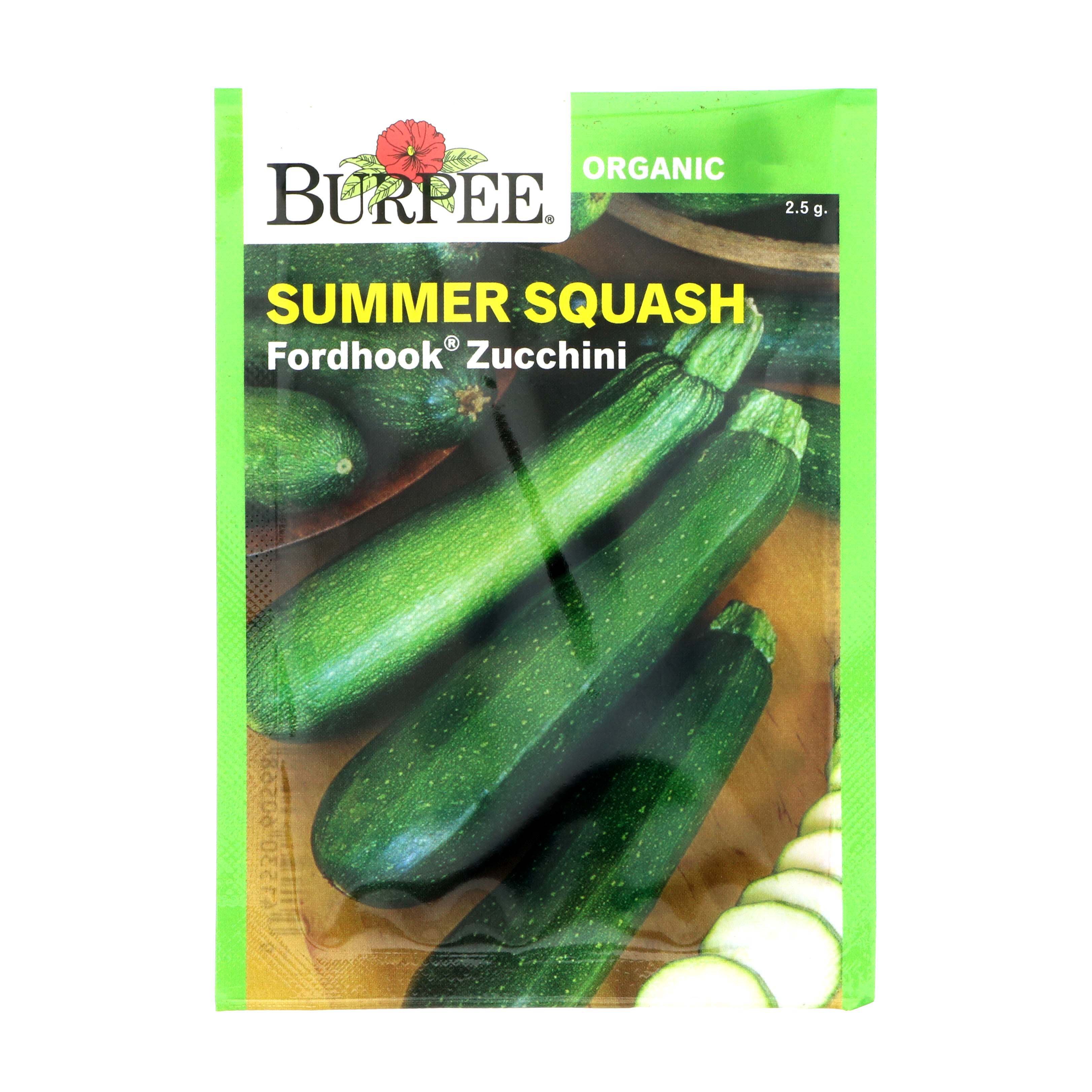 Burpee Organic Fordhook Zucchini Summer Squash Vegetable Seeds - Shop ...