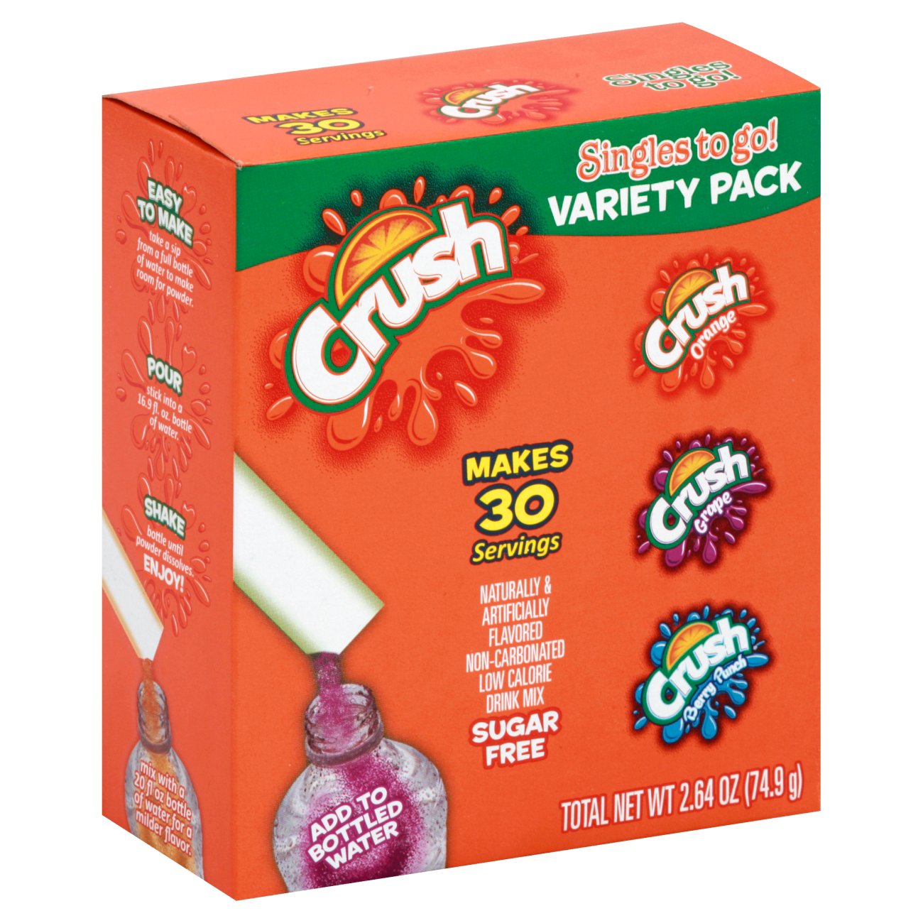 Crush Singles To Go! Variety Pack - Shop Mixes & flavor enhancers at H-E-B