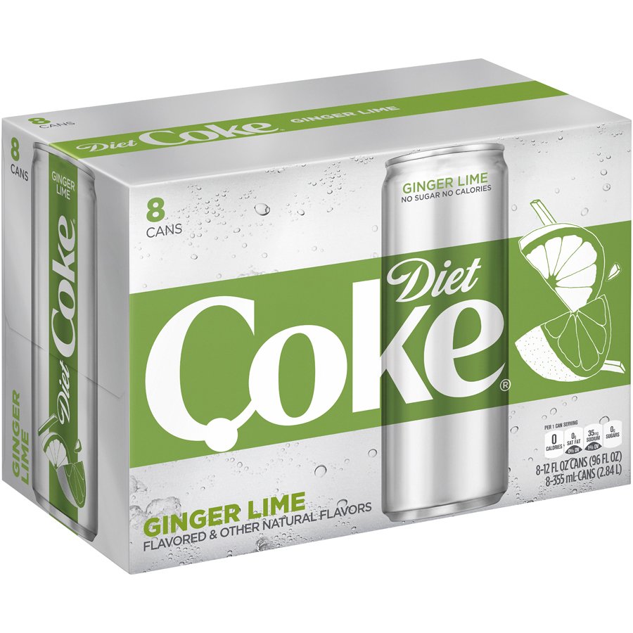 Coca-Cola Ginger Lime Diet Coke 12 oz Cans - Shop Soda at H-E-B