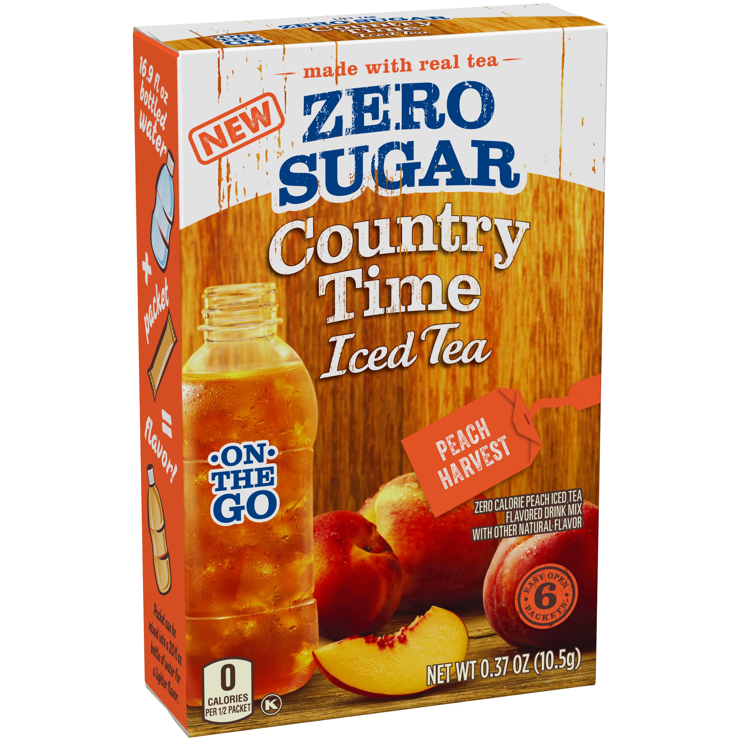 Country Time On the Go Zero Sugar Peach Iced Tea Drink Mix - Shop Mixes ...