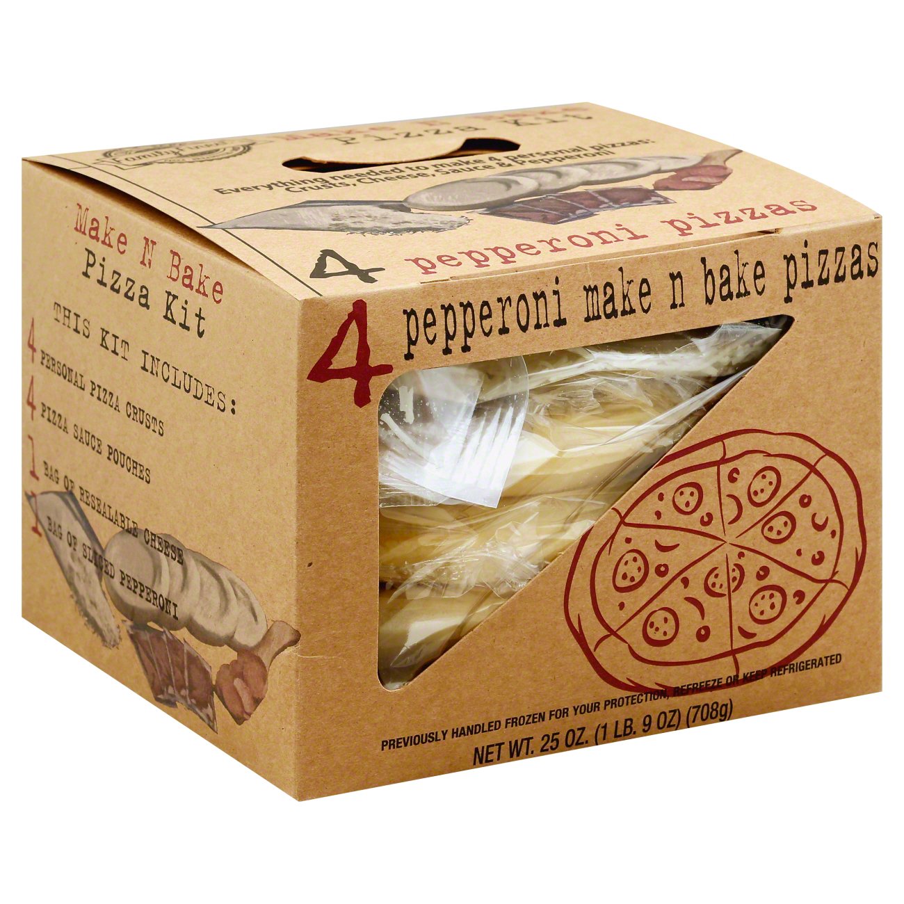 Family Finest Pepperoni Make N Bake Pizza Kit - Shop Pizza at H-E-B