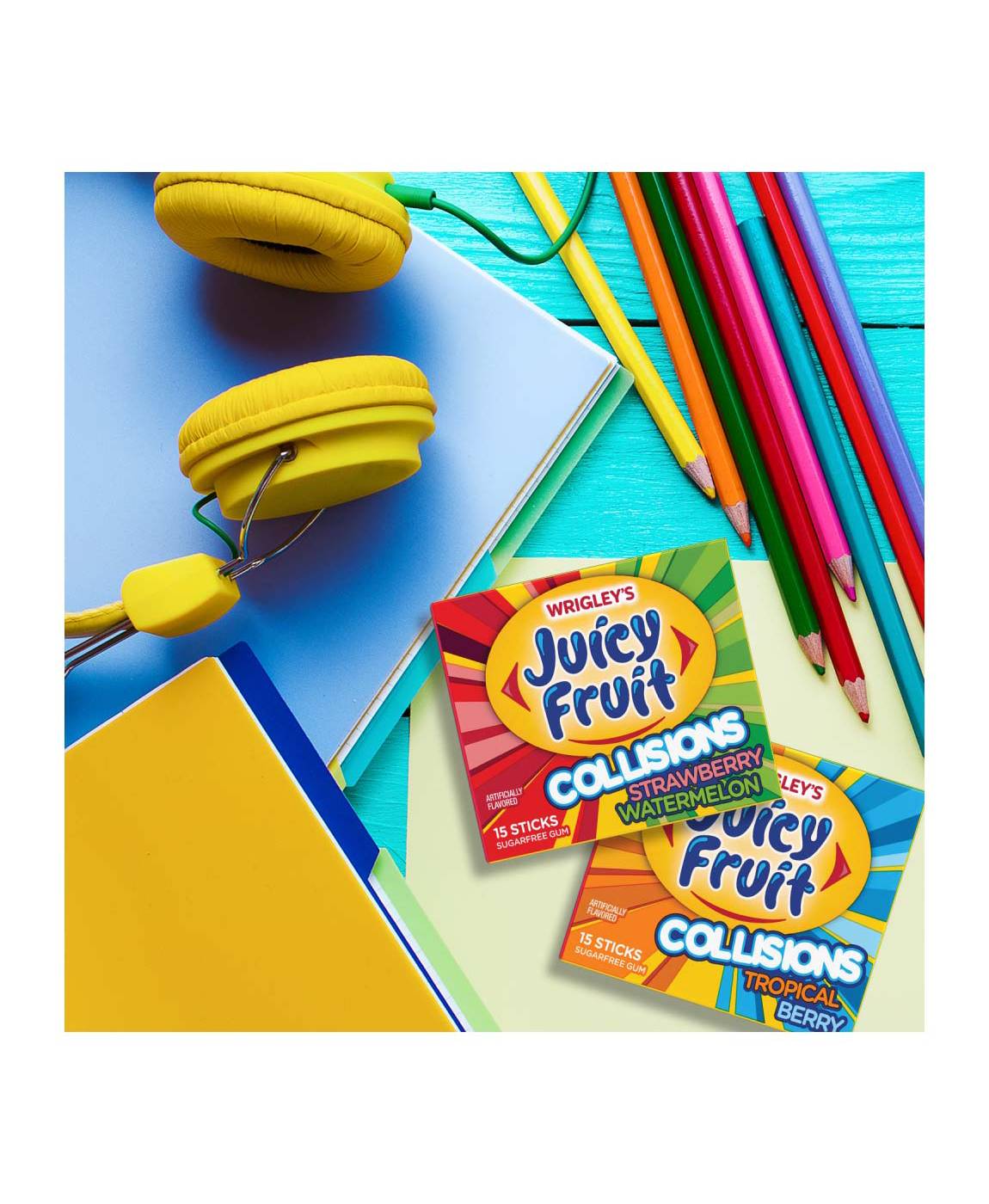 Juicy Fruit Collisions Variety Multipack Chewing Gum - Shop Candy at H-E-B