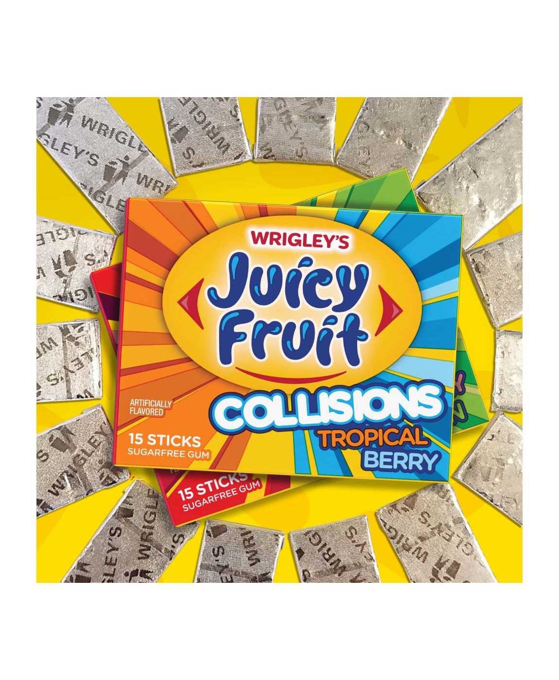 Juicy Fruit Collisions Variety Multipack Chewing Gum - Shop Candy at H-E-B