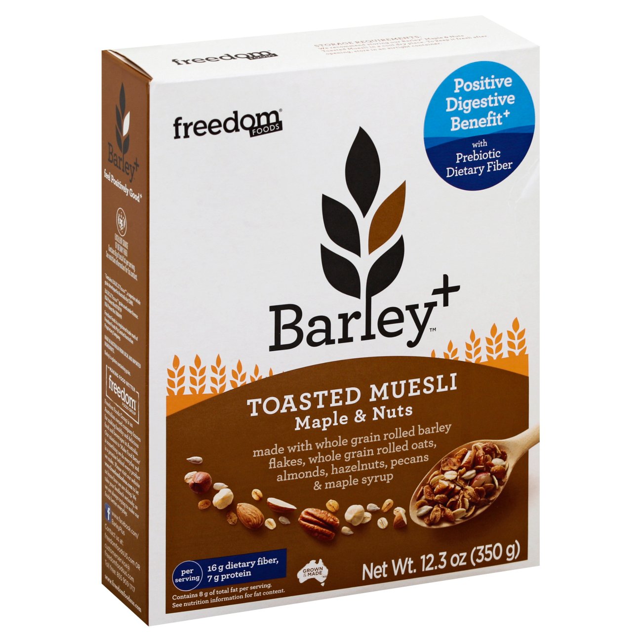 Freedom Foods Barley+ Muesli Maple And Nut - Shop Snacks & Candy at H-E-B