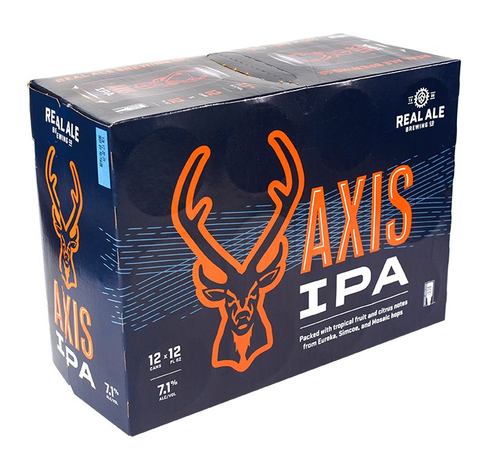 Real Ale Axis IPA Craft Beer 12 pk Cans - Shop Beer at H-E-B