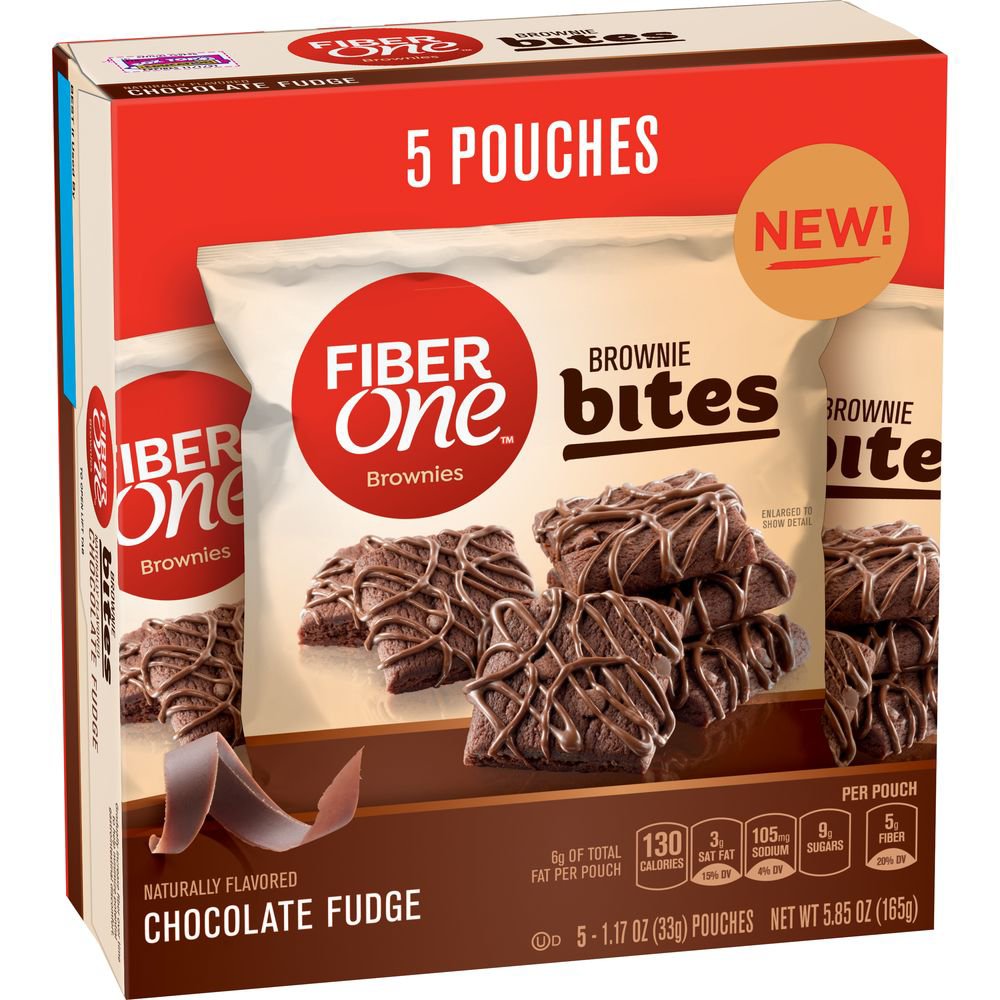 Fiber One Chocolate Fudge Brownie Bites - Shop Snacks & Candy at H-E-B