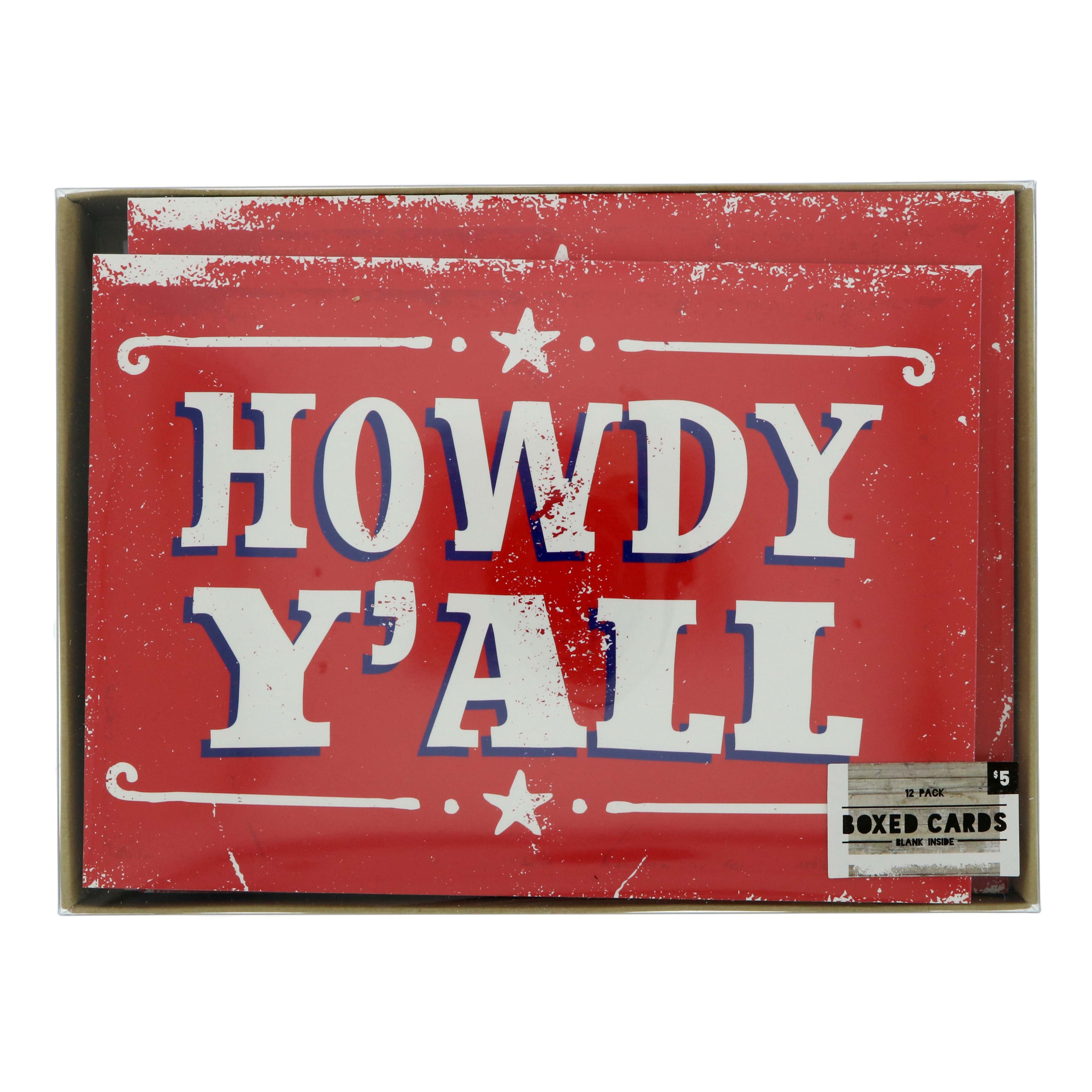 All In The Cards Howdy Y'all Boxed Cards - Shop All In The Cards Howdy ...