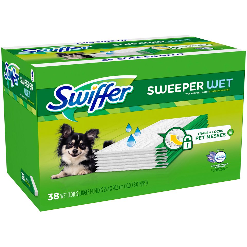 Swiffer Sweeper Wet Lavender & Vanilla Comfort Pet Multi-Surface ...