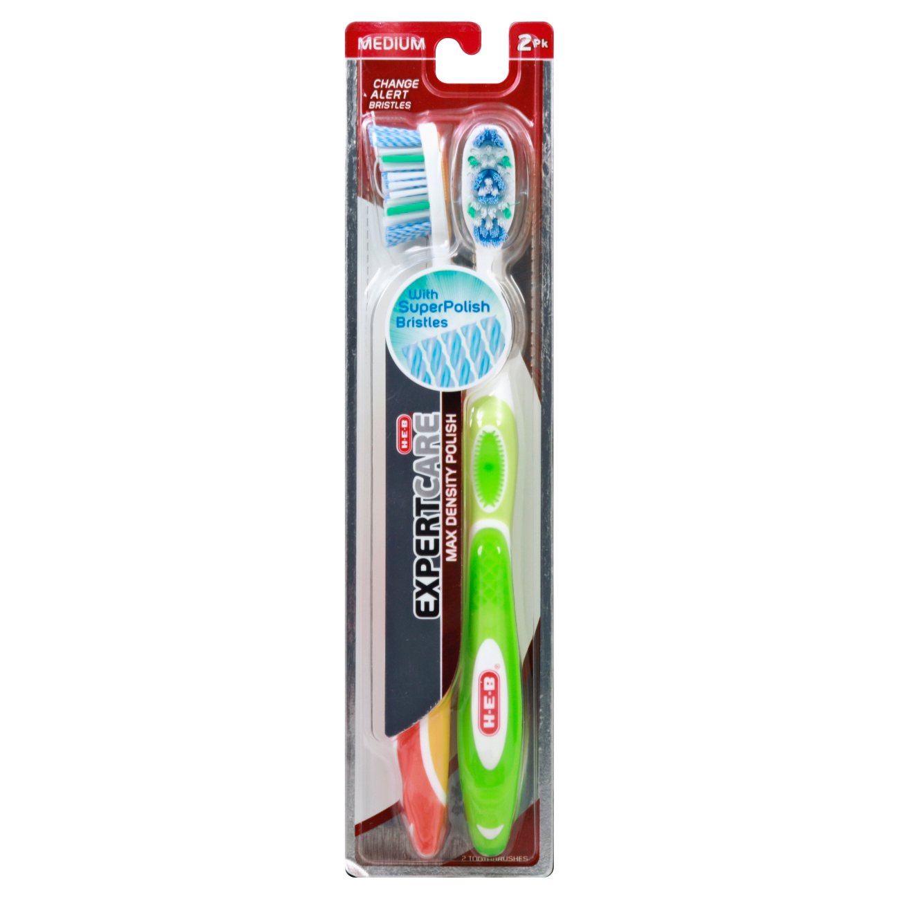 H-E-B Expert Care Max Density Polish Medium Toothbrushes - Shop ...
