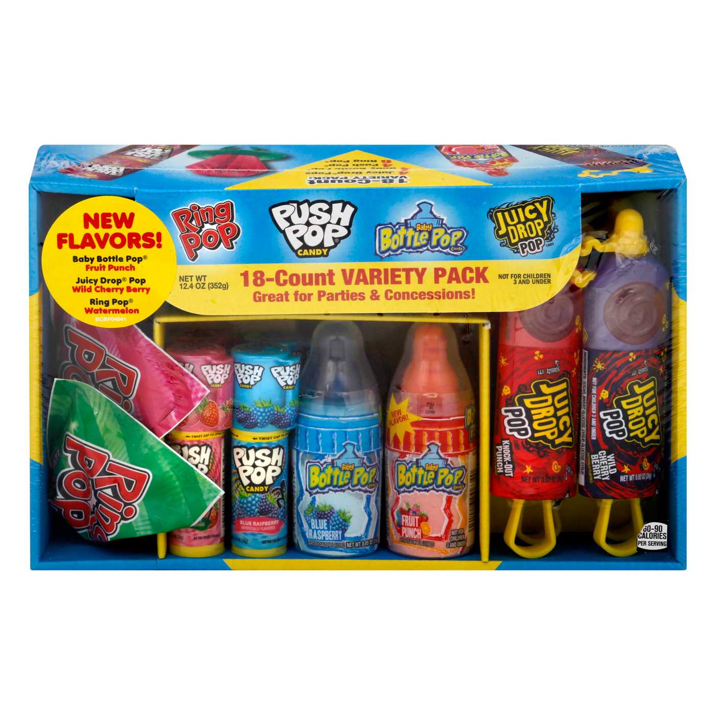 Ring Pop Assorted Candy Lollipop Suckers Variety Pack, 12.4 oz., - Shop ...