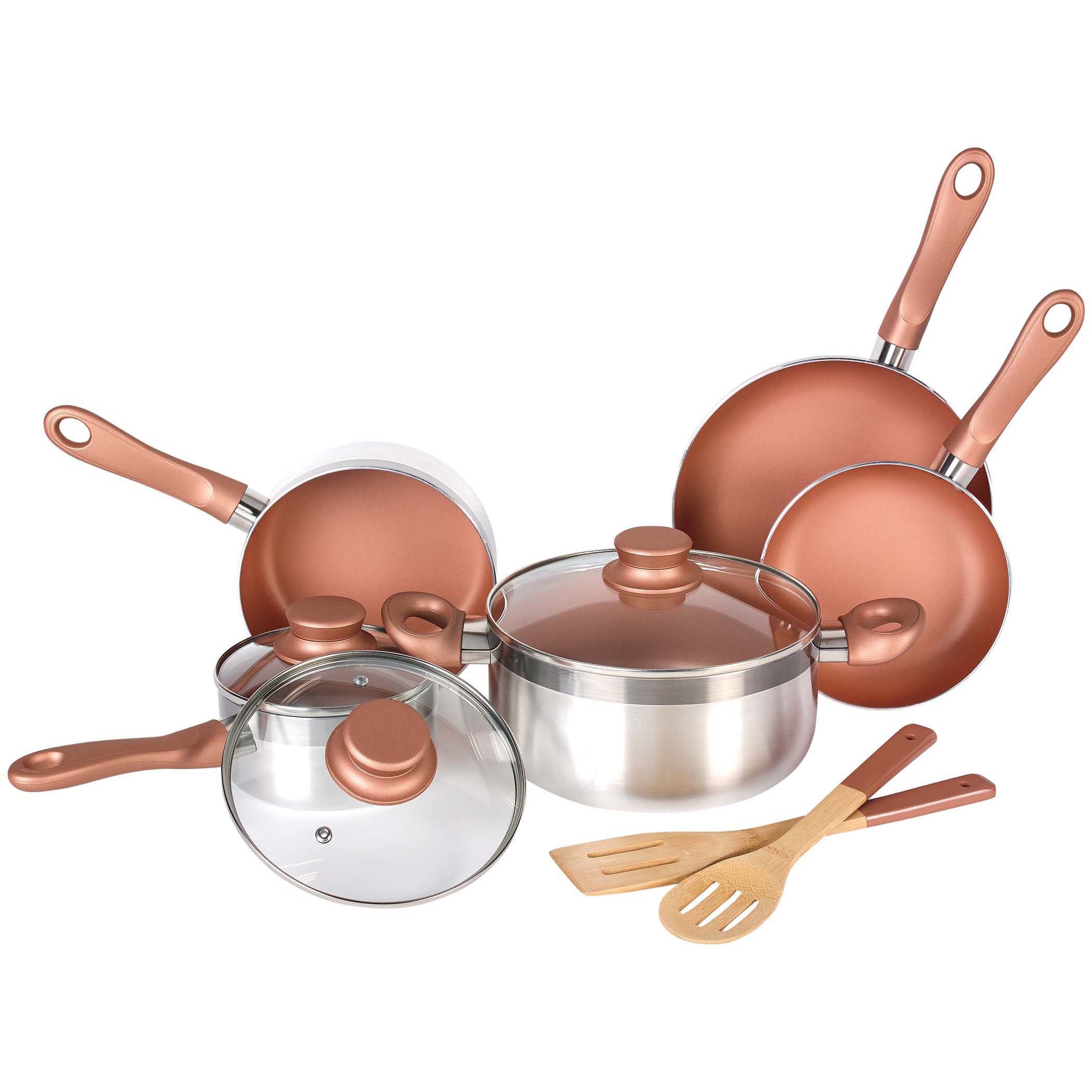 Cook Prep Eat Cookware Set Aluminum Rose Gold - Shop Cookware sets at H-E-B