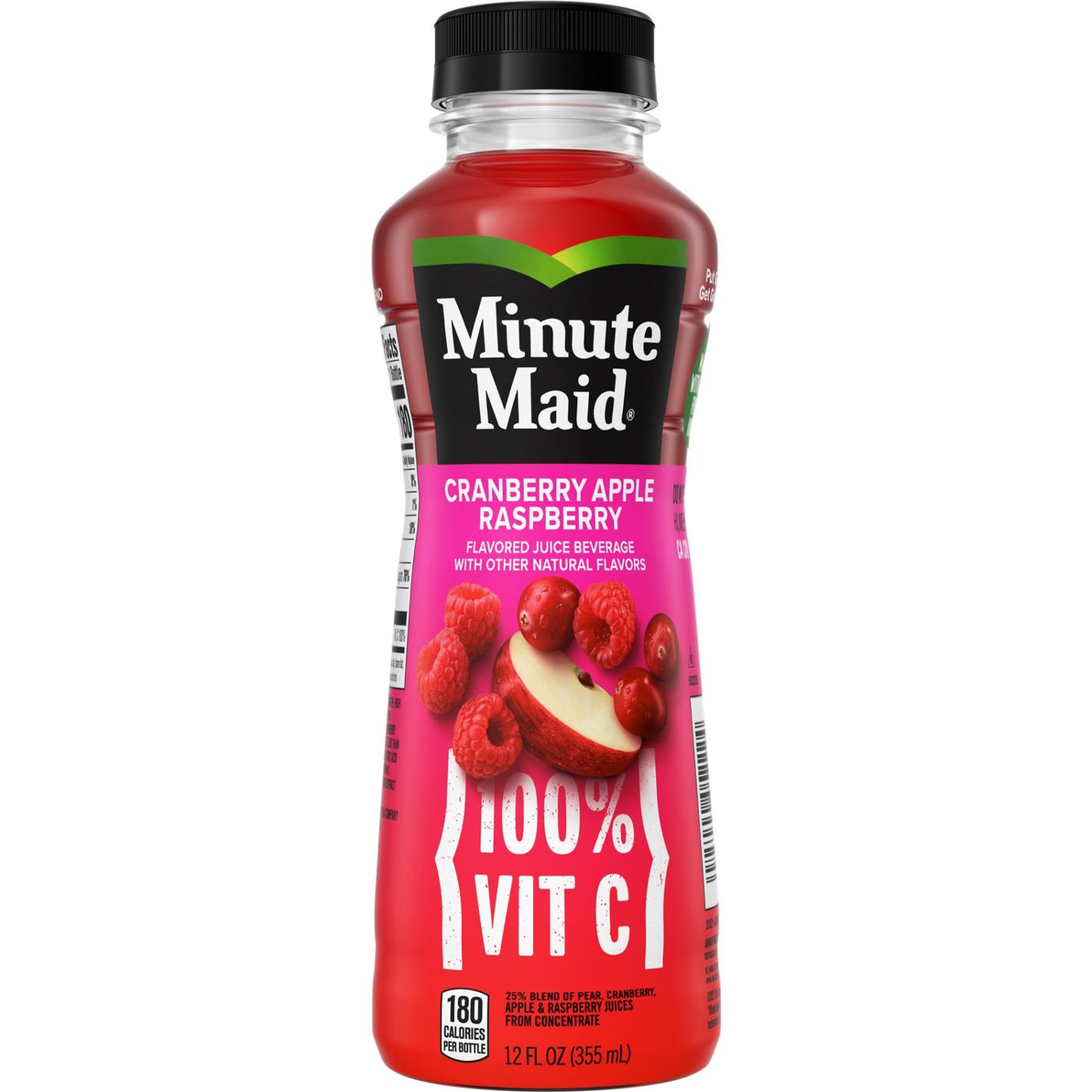 Minute Maid Cranberry Apple Raspberry Fruit Juice - Shop Juice at H-E-B