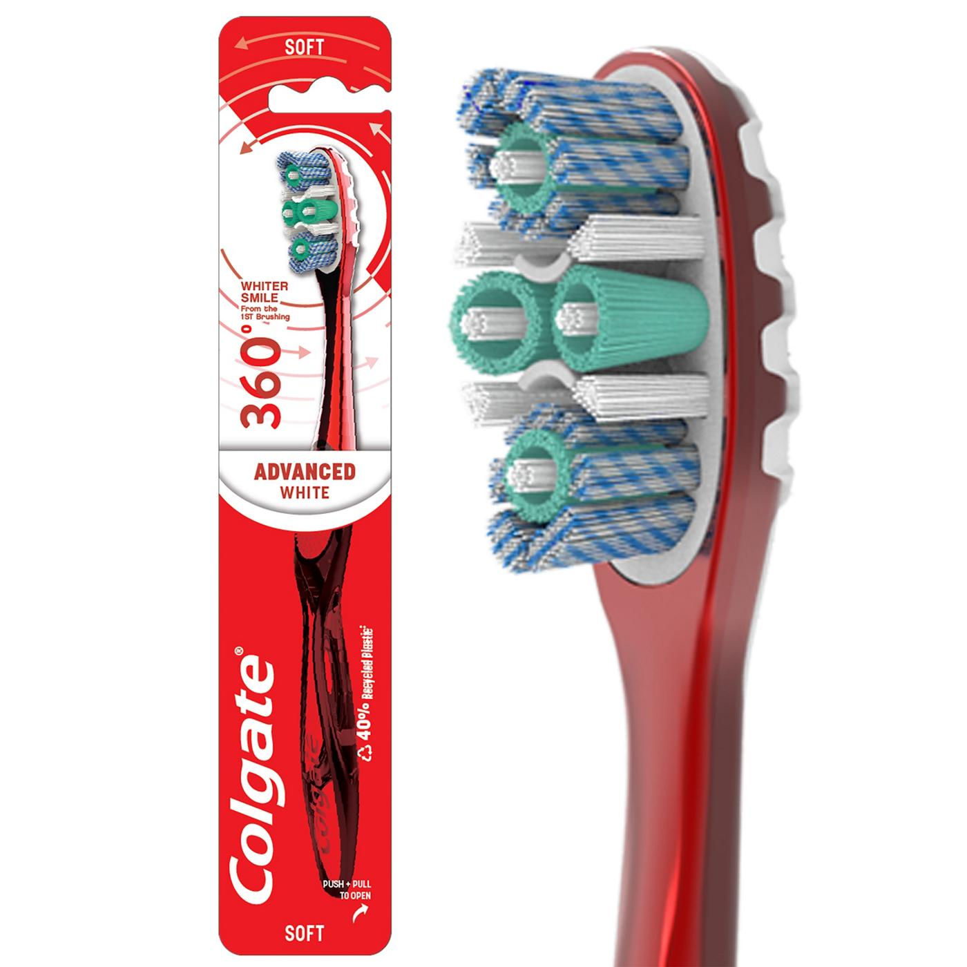 Colgate 360 Advanced Optic White Toothbrush - Soft - Shop Toothbrushes ...