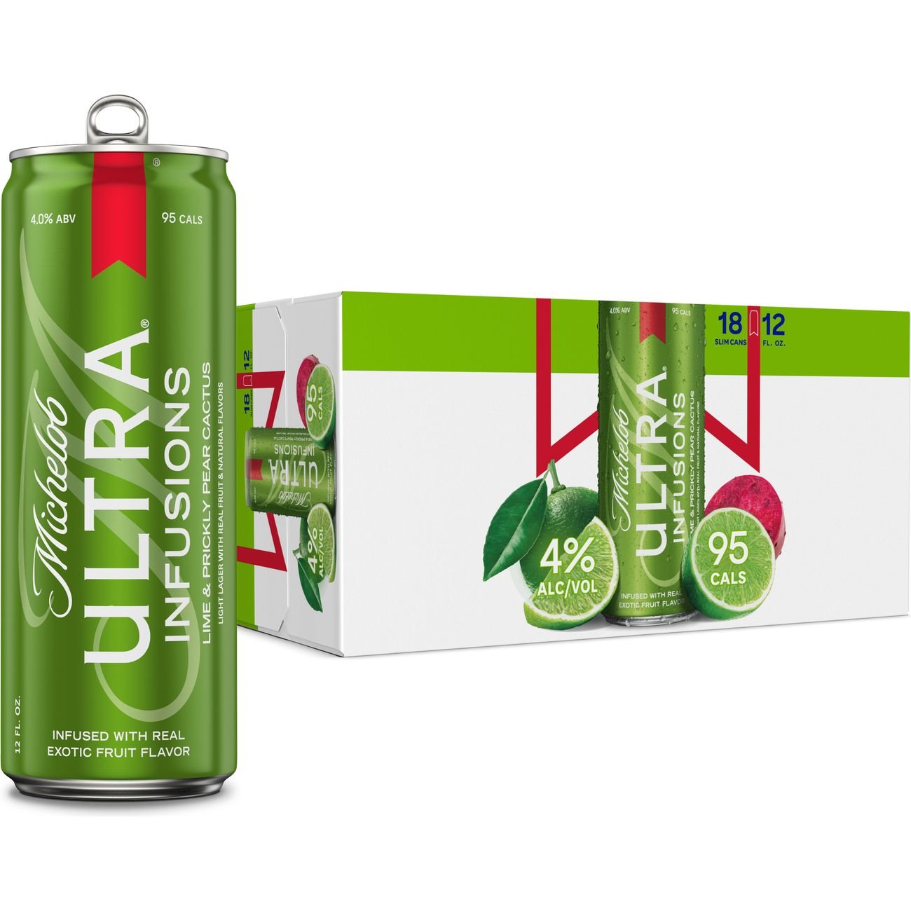 Michelob ULTRA Infusions Lime & Prickly Pear Cactus Light Beer 18 pk ...
