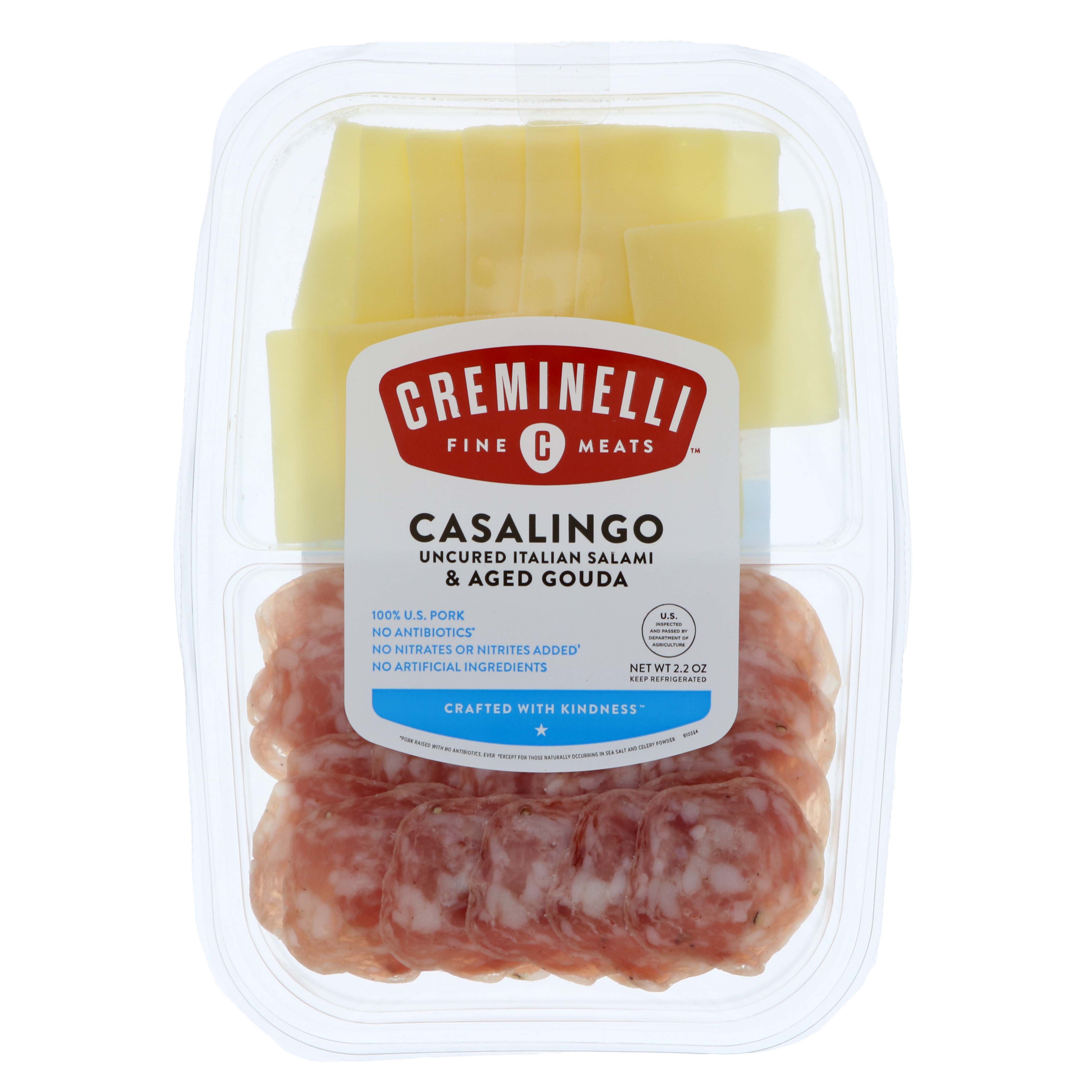 Creminelli Sliced Casalingo Salami and Aged Gouda - Shop Meat at H-E-B