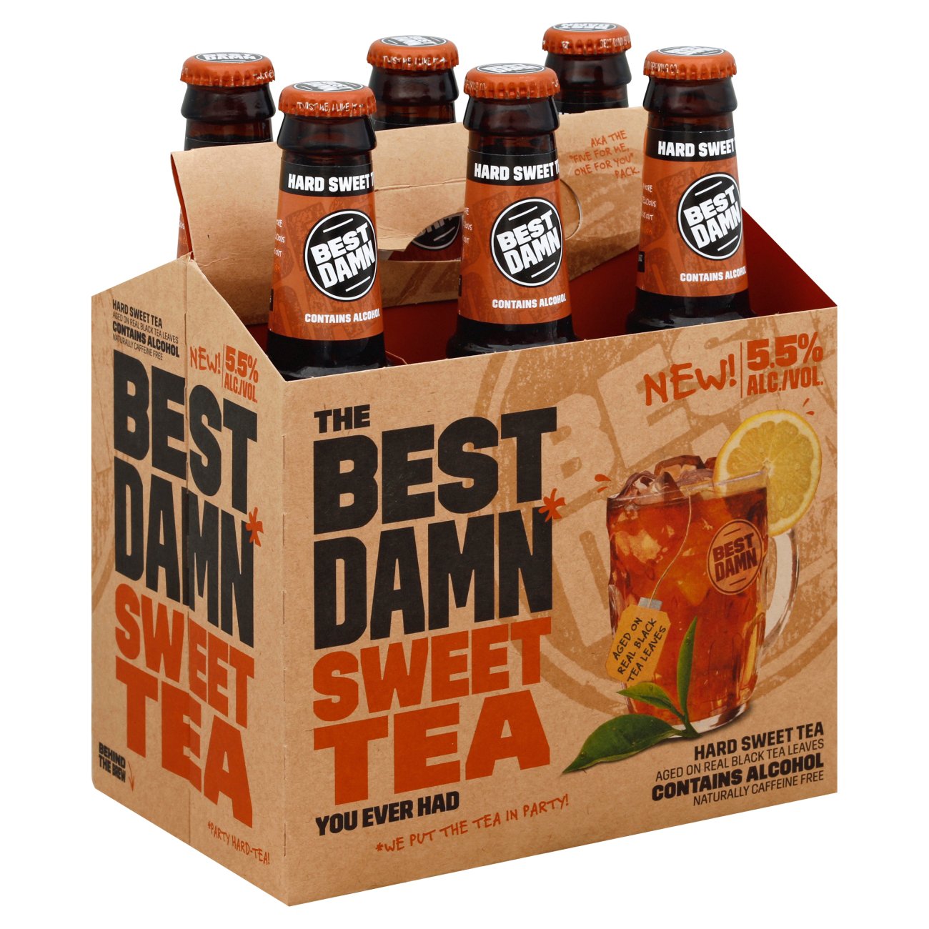 Best Damn Best Hard Sweet Tea Beer 12 oz Bottles - Shop Malt Beverages ...