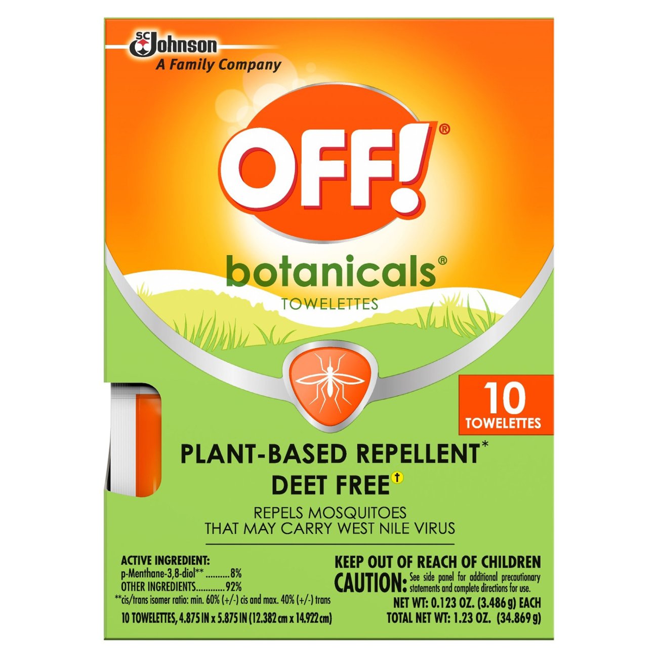 Off! Botanicals Insect Repellent Towelettes - Shop Insect repellant at ...