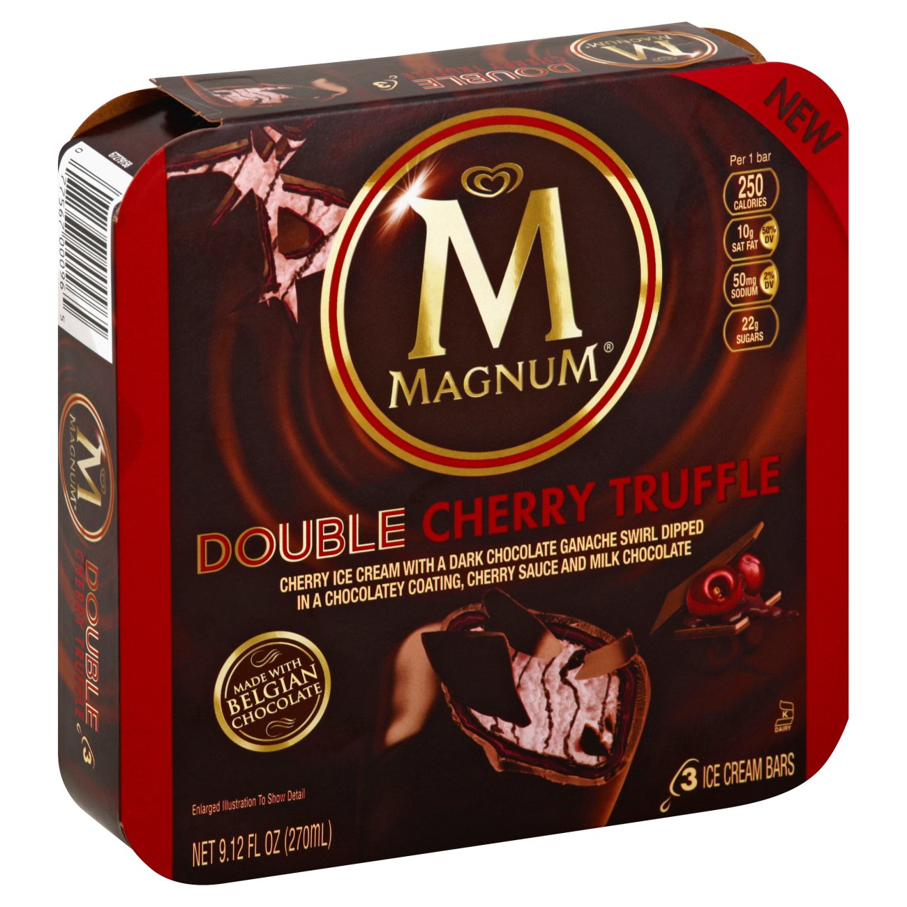 Magnum Double Cherry Truffle Ice Cream Bars - Shop Bars & Pops at H-E-B