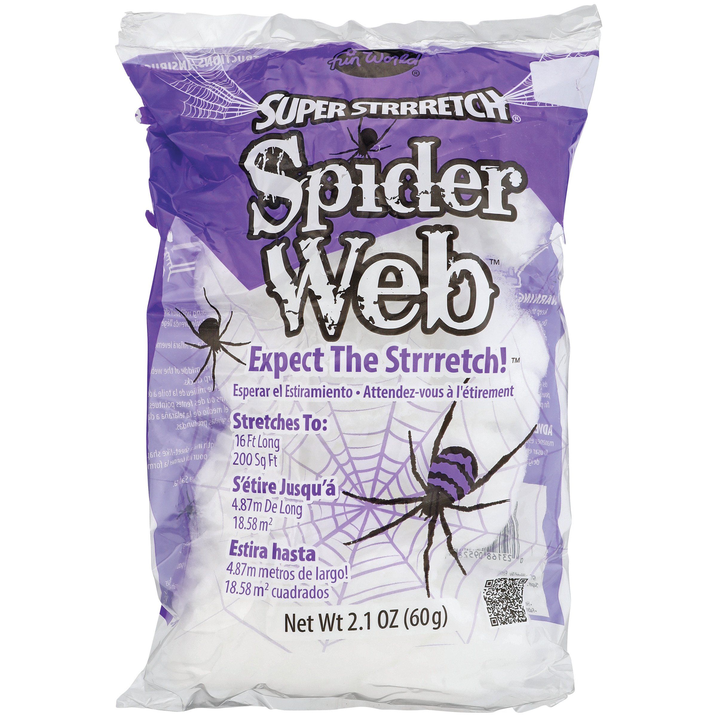 Fun World Super Stretch Spider Web Halloween Decor - Shop Seasonal ...