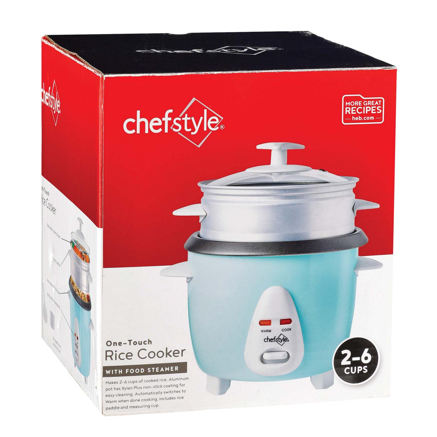 chefstyle Mint One-Touch Rice Cooker with Food Steamer - Shop Cookers ...
