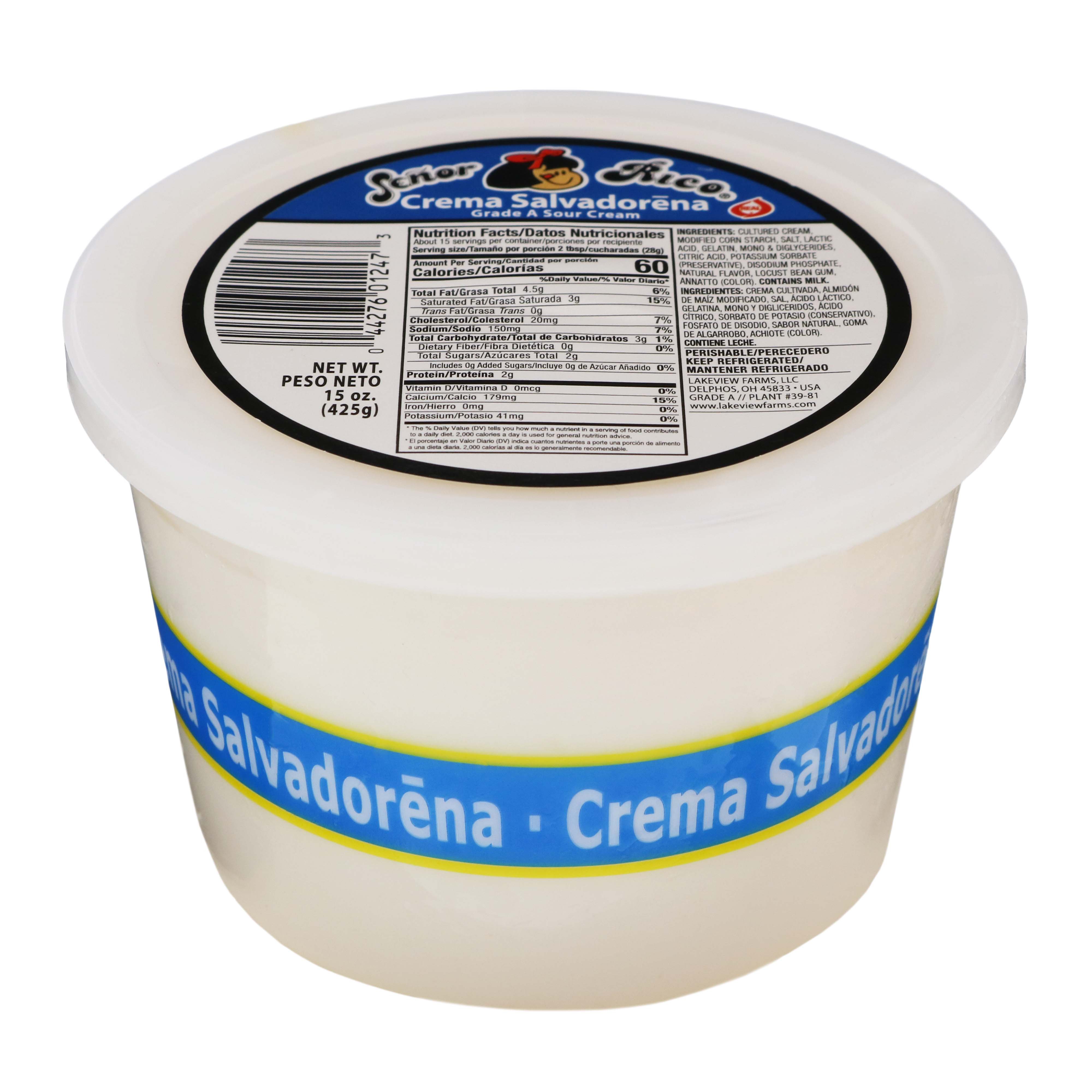 Senor Rico Crema Salvadorena (Salvadorean Cream) - Shop Sour Cream at H-E-B