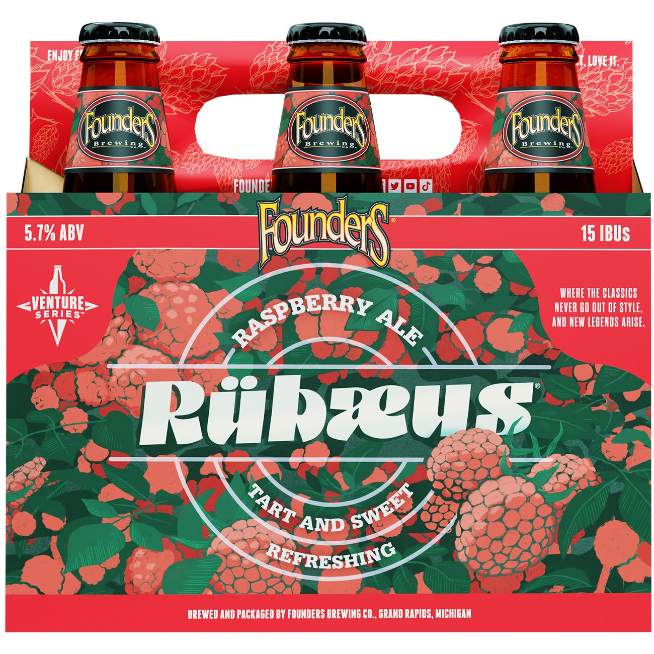 Founders Rubaeus Pure Raspberry Ale Beer 12 oz Cans - Shop Beer at H-E-B