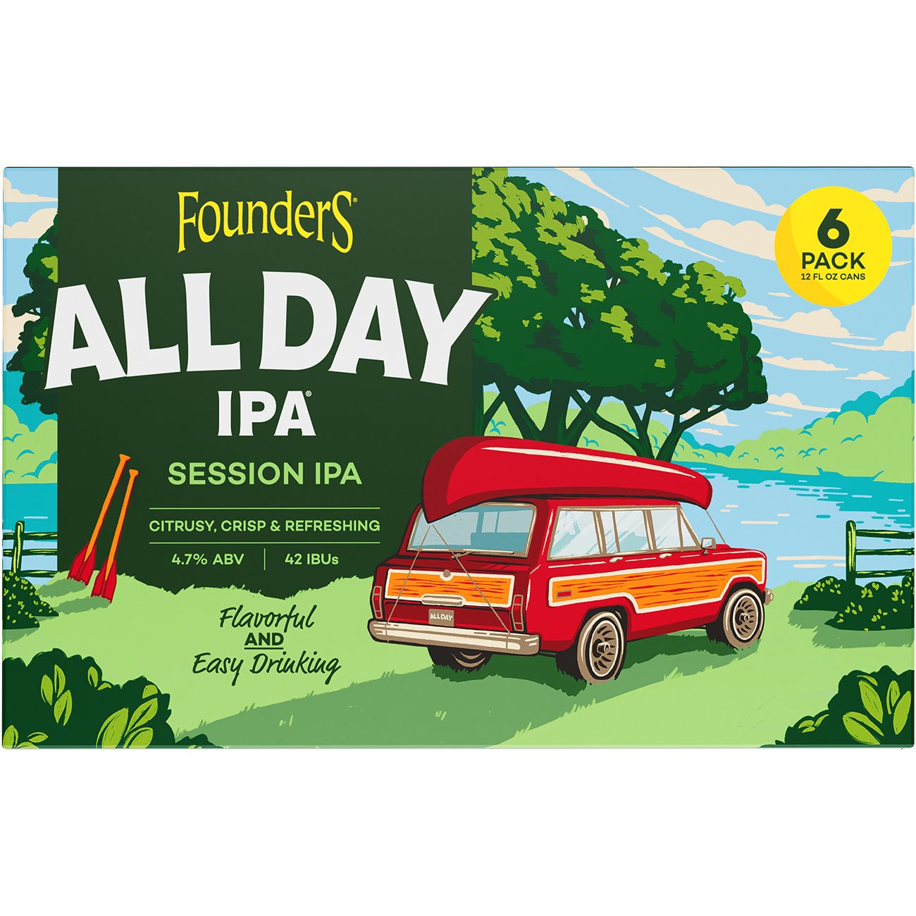 Founders All Day IPA Session Ale Craft Beer 6 pk Cans, 12 oz | Central ...