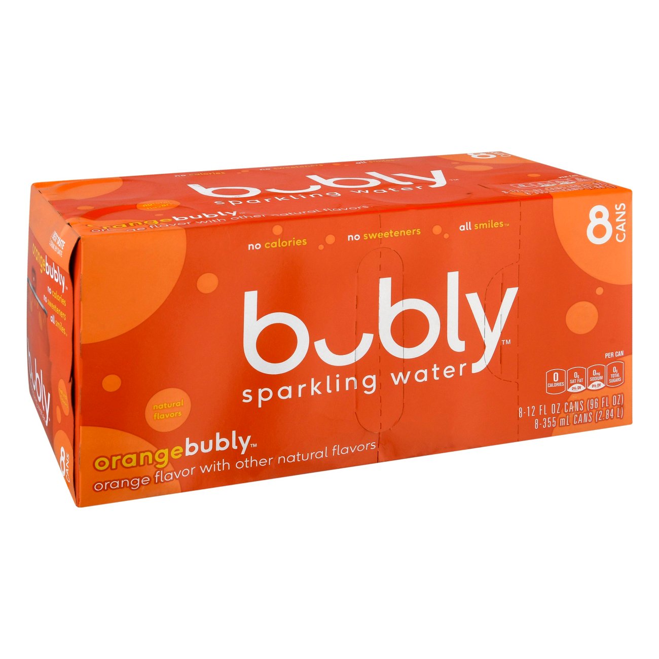 Bubly Orange Sparkling Water 12 oz Cans - Shop Water at H-E-B
