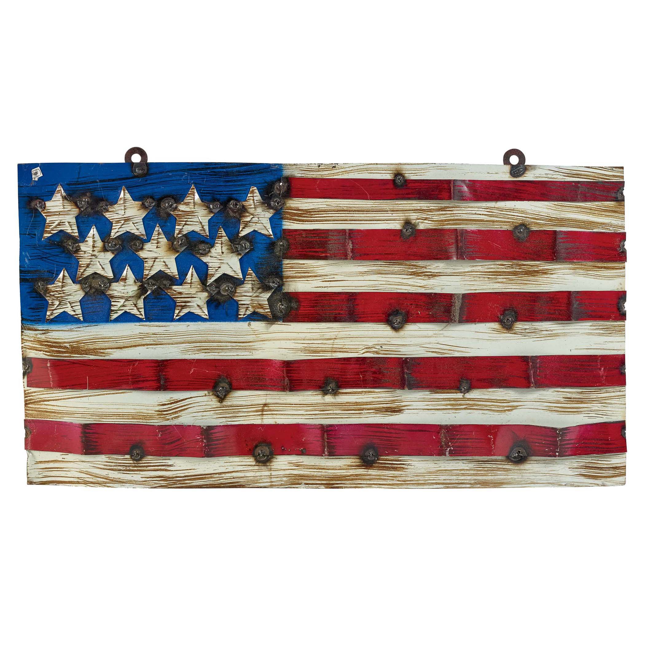 Creative Decor USA Metal Flag - Shop Outdoor decor at H-E-B