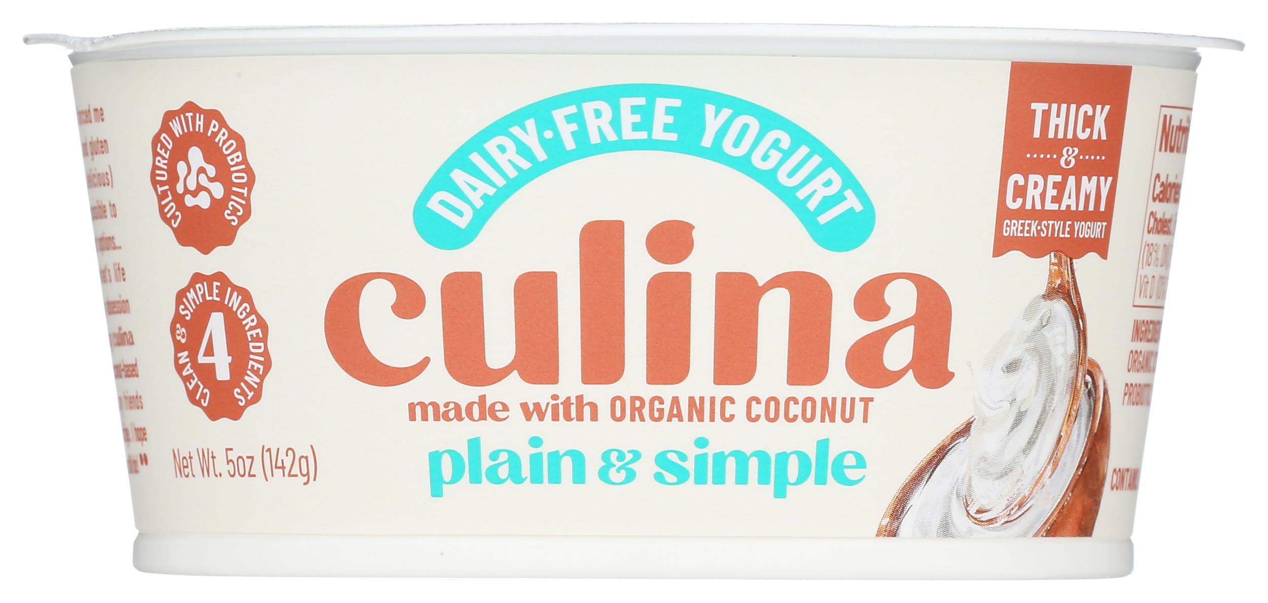 Culina Plain & Simple Coconut Yogurt, 5 oz | Central Market - Really ...