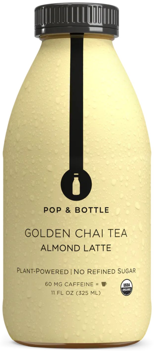 Pop & Bottle Golden Chai Tea Almond Milk Latte, 11 oz | Central Market ...