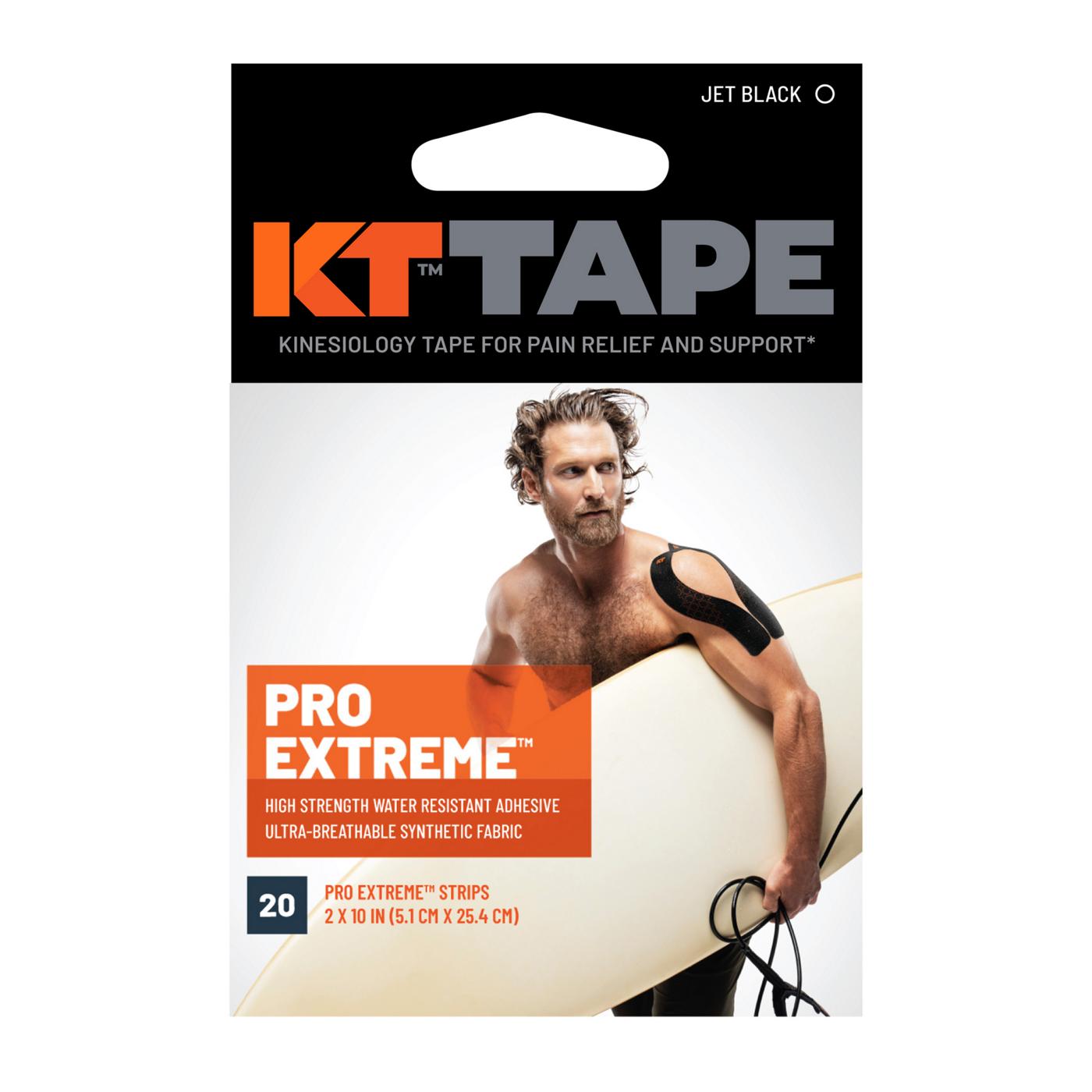 KT Tape Pro Extreme Extra Strength Adhesive Tape - Black - Shop Sleeves ...