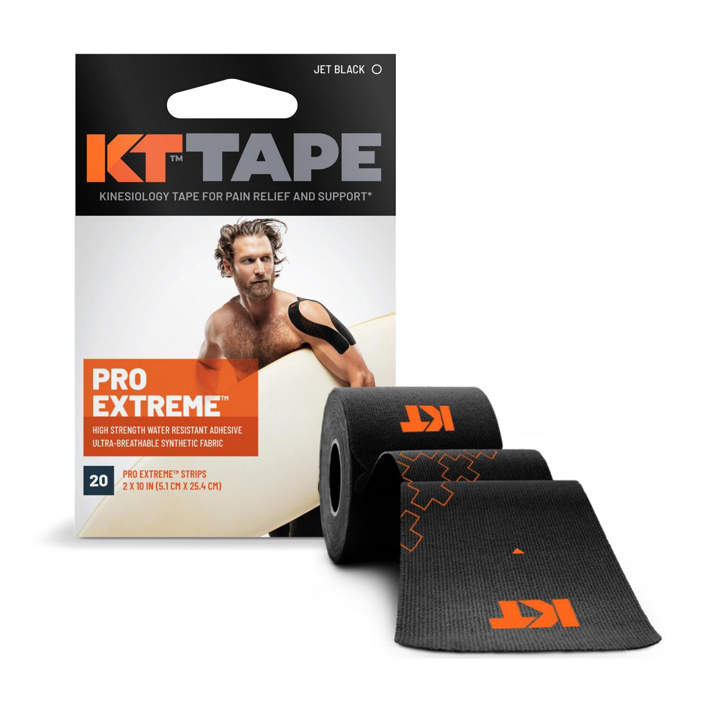 KT Tape Pro Extreme Extra Strength Adhesive Tape - Black - Shop Sleeves ...