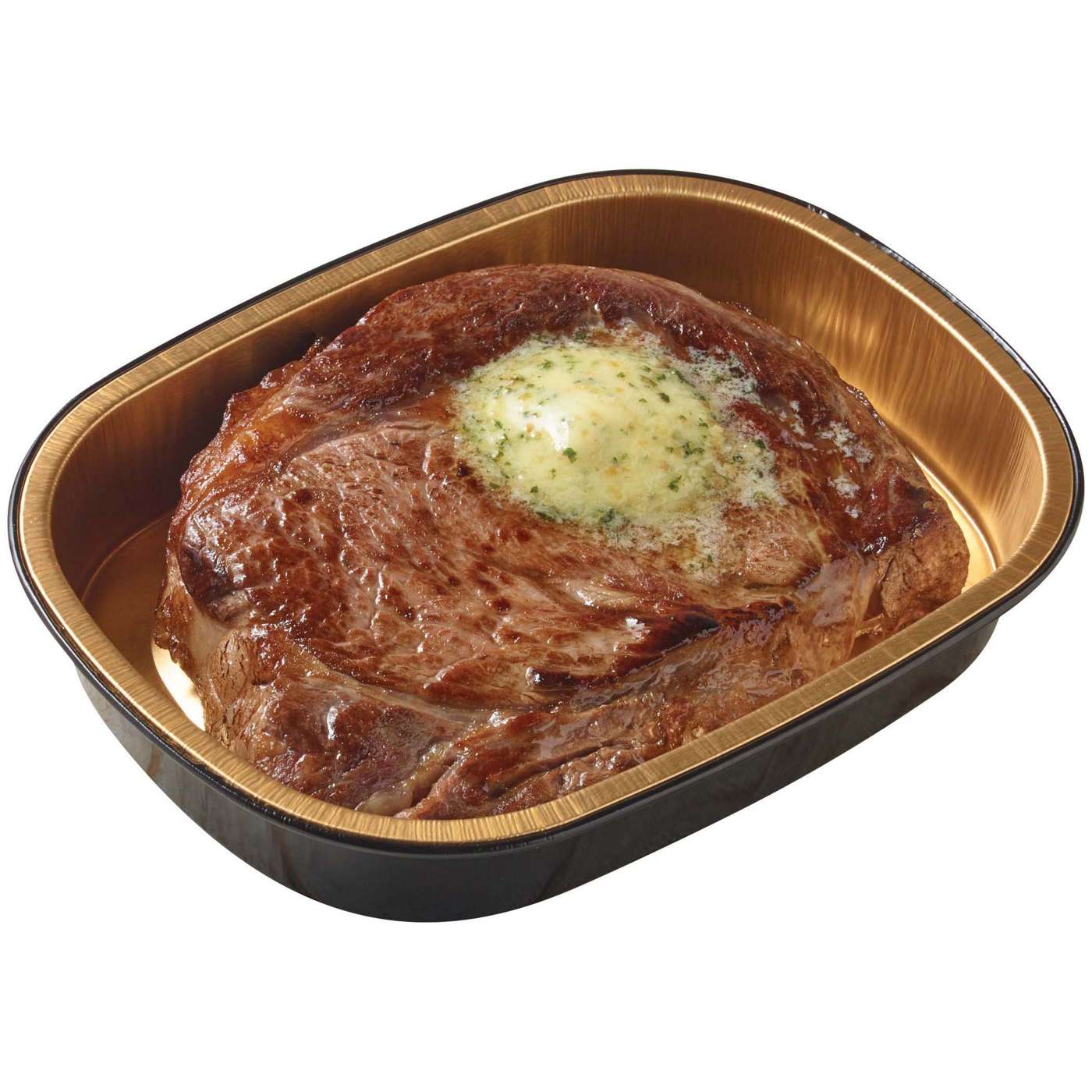 Meal Simple by H-E-B Beef Ribeye Steak with Garlic Parmesan Butter ...