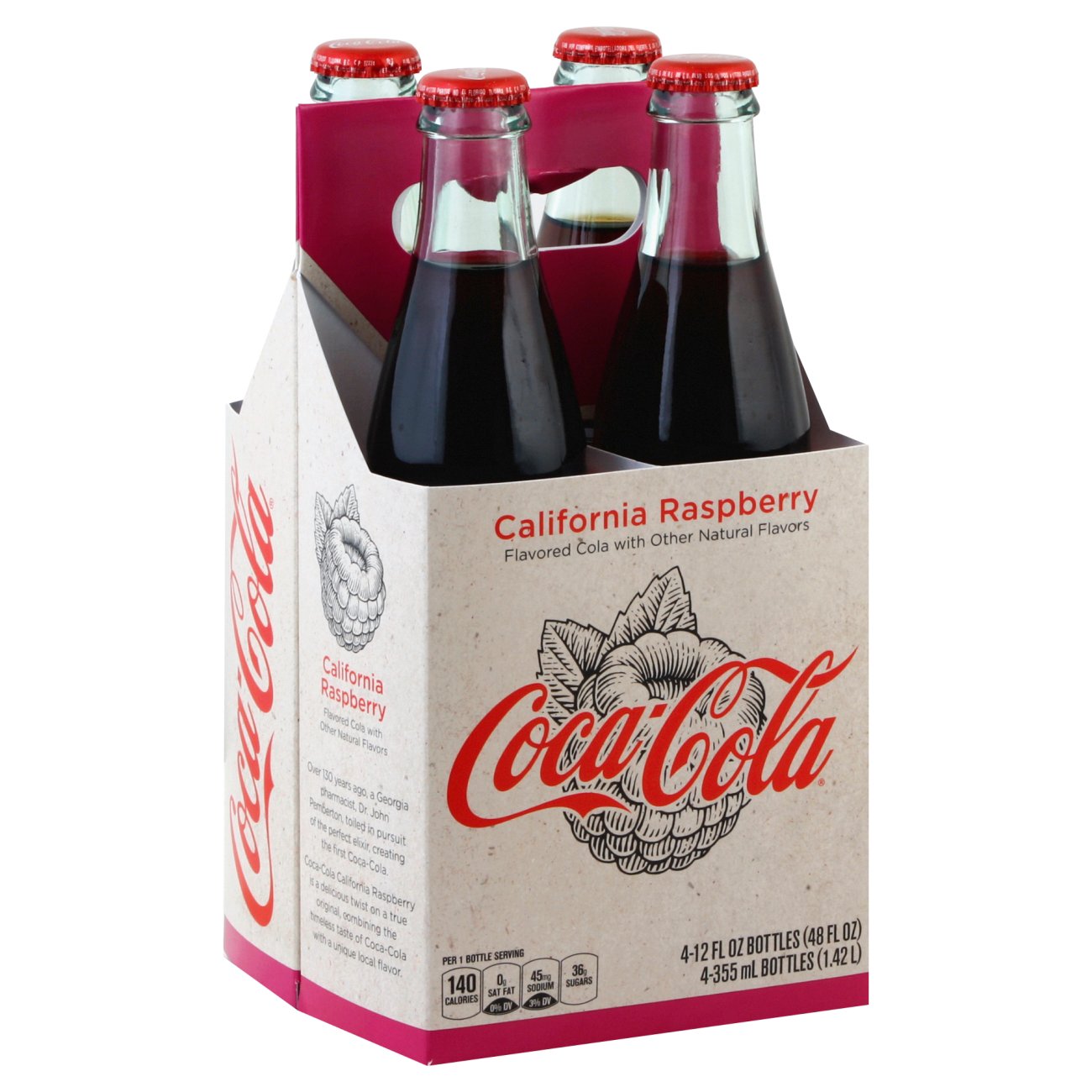 Coca-Cola California Raspberry Coke 12 oz Bottles - Shop Soda at H-E-B