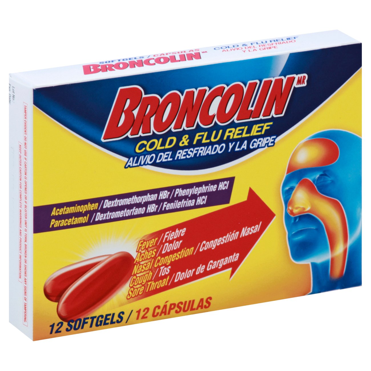Broncolin Cold & Flu Relief - Shop Cough, cold & flu at H-E-B