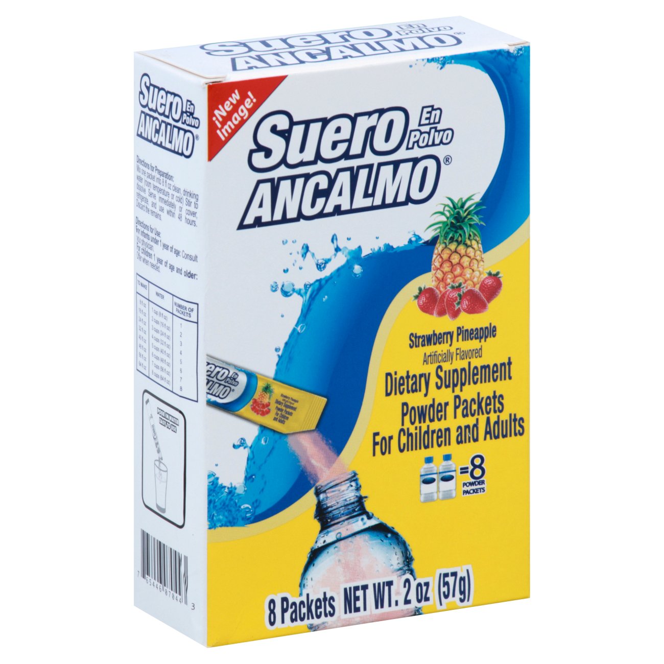 Suero En Polvo Ancalmo Strawberry Pineapple Powder Packs - Shop Diet ...