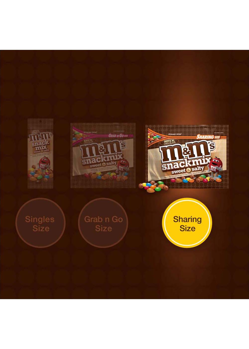 M&M's Milk Chocolate Snack Mix Sweet & Salty Sharing Size Pouch - Shop ...