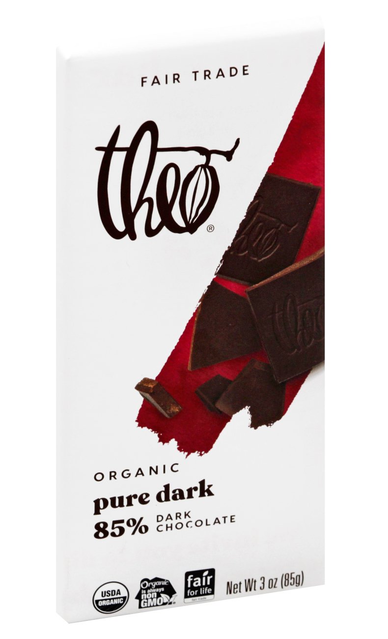 Theo Pure Dark Chocolate, 85% Cocoa, 3 oz | Central Market - Really ...