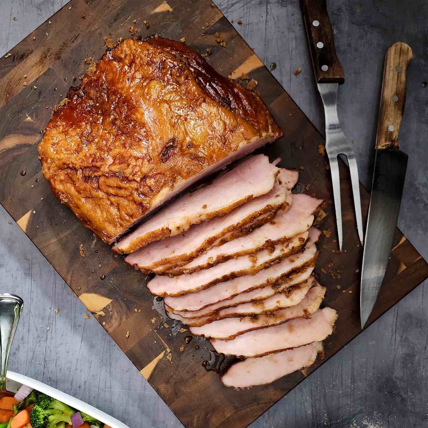 H-E-B Fully Cooked Hickory Smoked Uncured Carver Ham - Shop Pork at H-E-B
