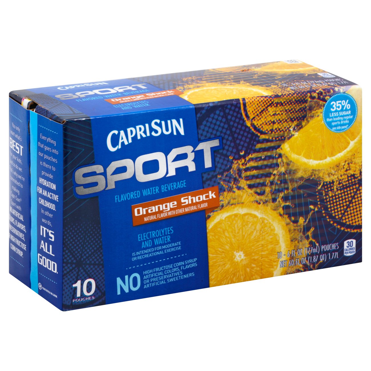 Capri Sun Sport Orange Shock Water Beverage 10 pk Pouches - Shop Juice ...
