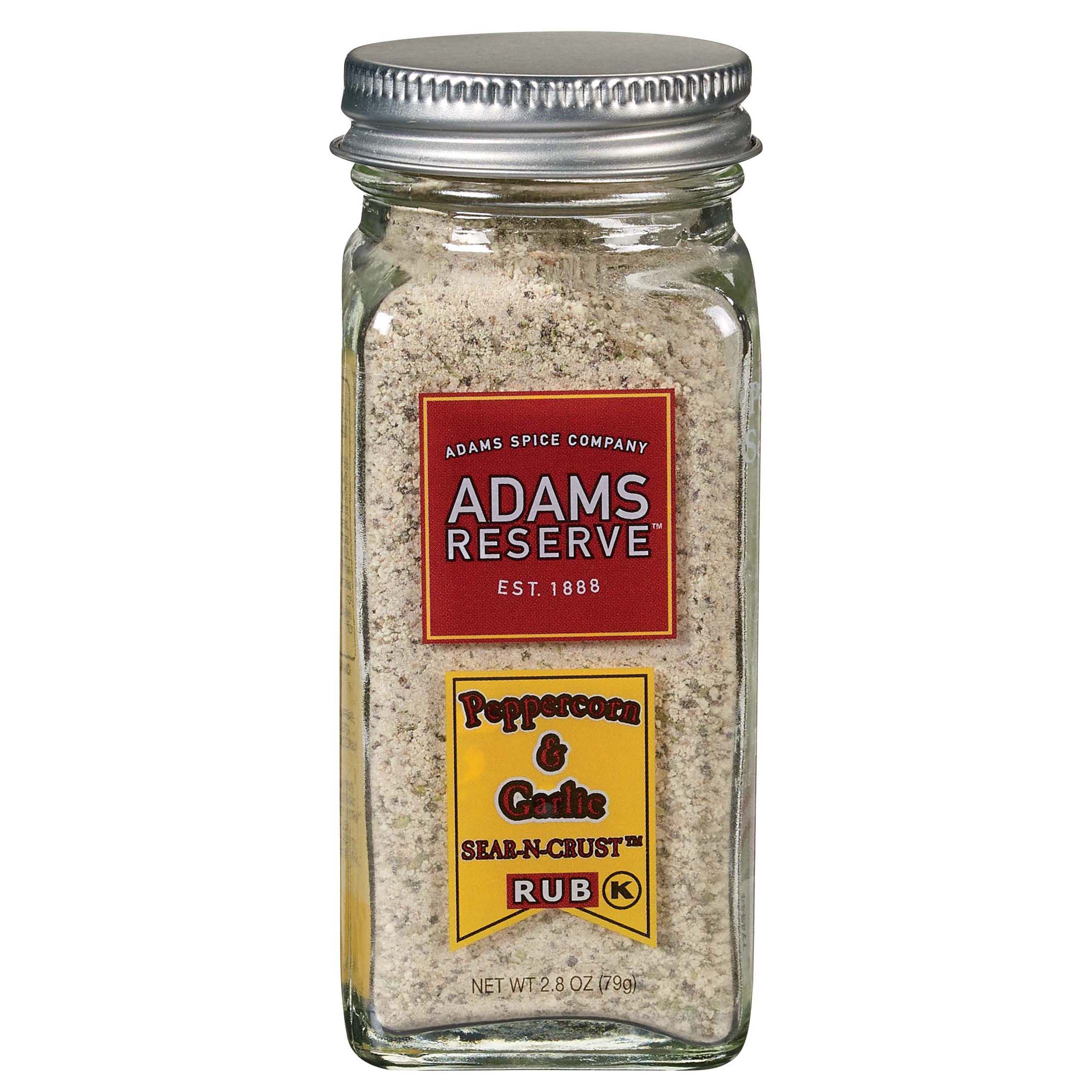 Adams Reserve Peppercorn & Garlic Sear-N-Crust Rub - Shop Spice mixes ...