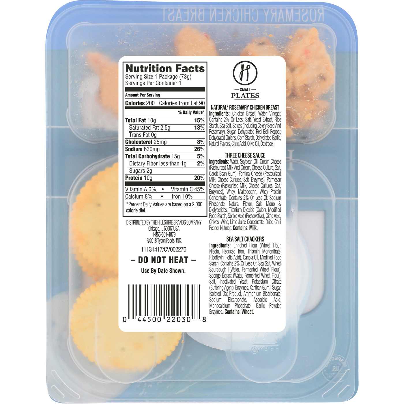 Hillshire Farm Small Plates - Rosemary Chicken & Three Cheese Sauce ...